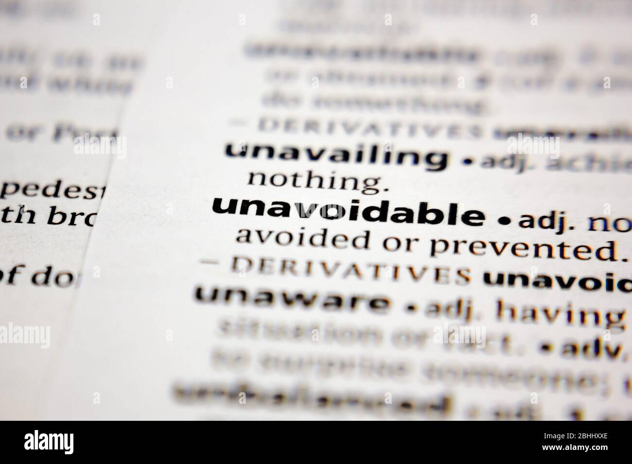 Unavoidable hi-res stock photography and images - Alamy