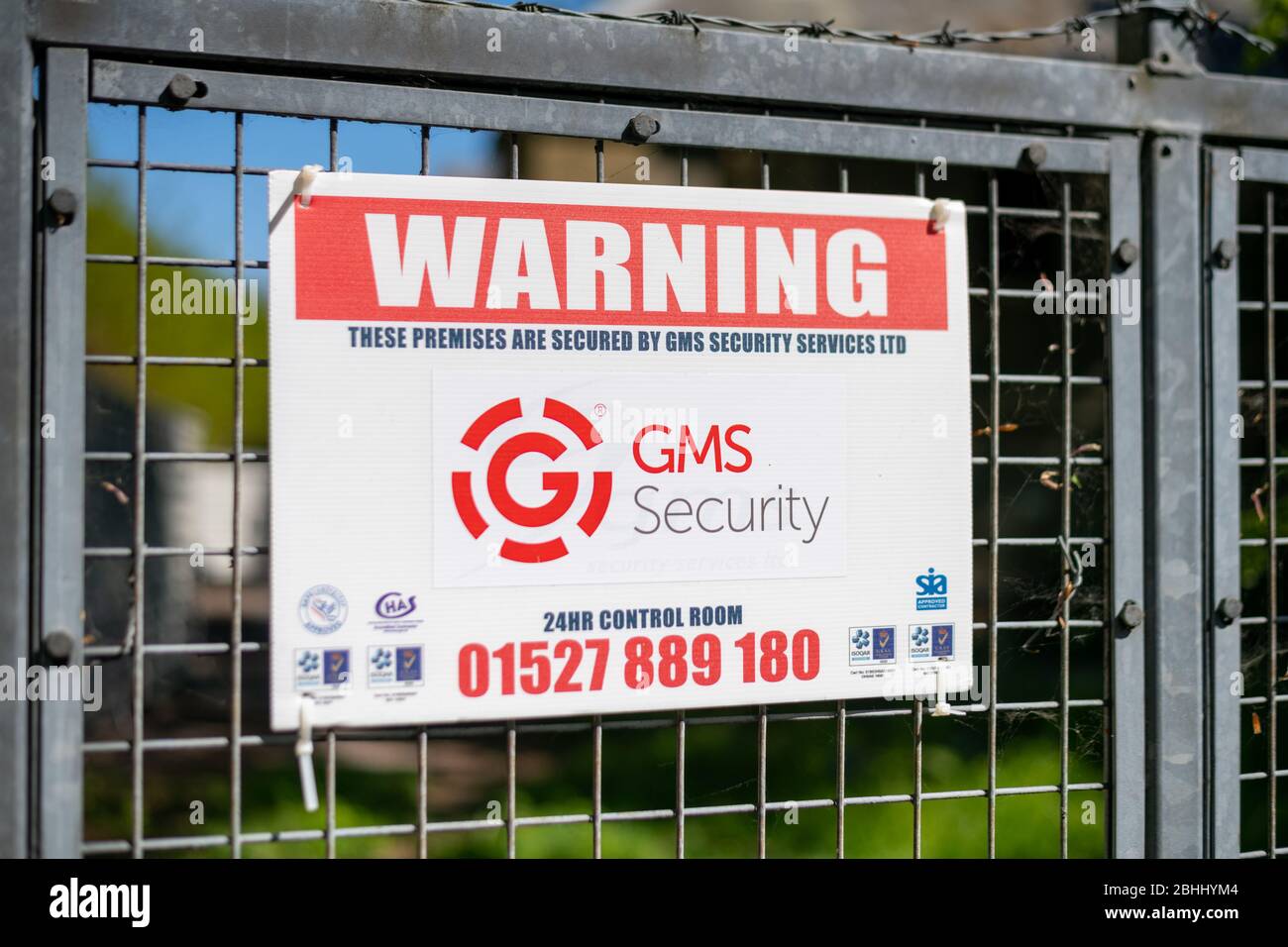 Security warning sign hi-res stock photography and images - Alamy