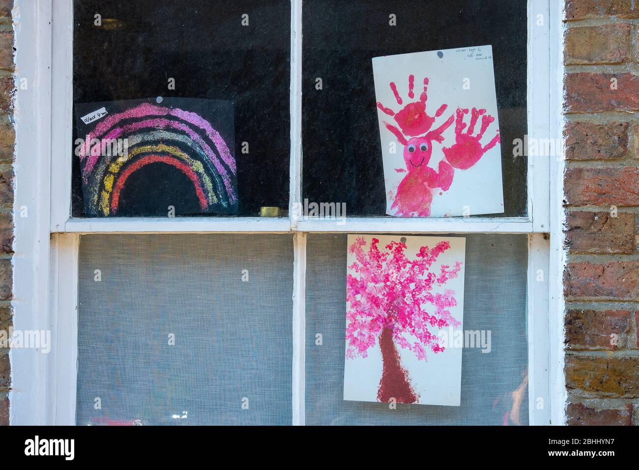 Childrens handprints hi-res stock photography and images - Alamy