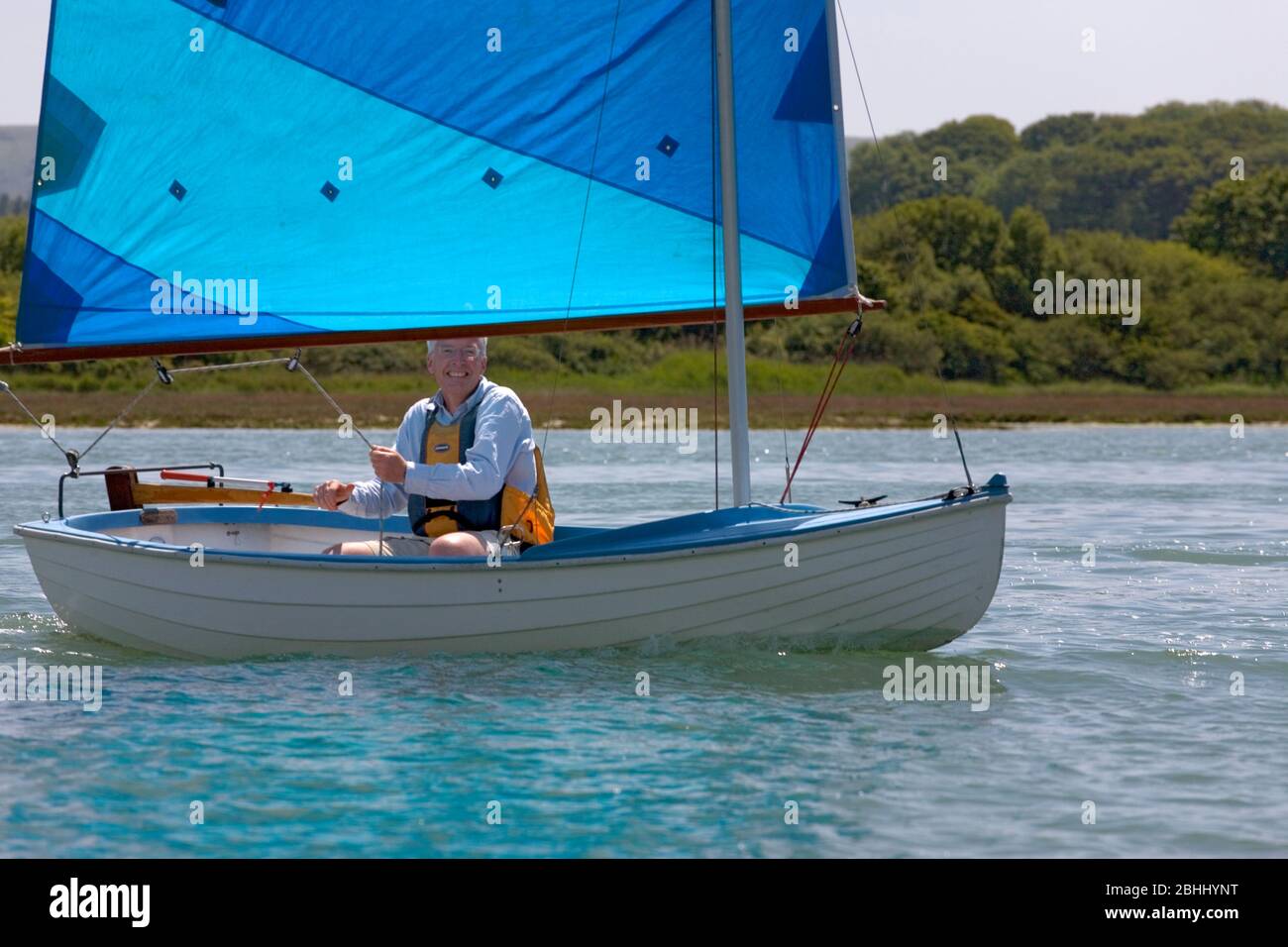 Scows racing on the River Yar, Isle of Wight Stock Photo - Alamy