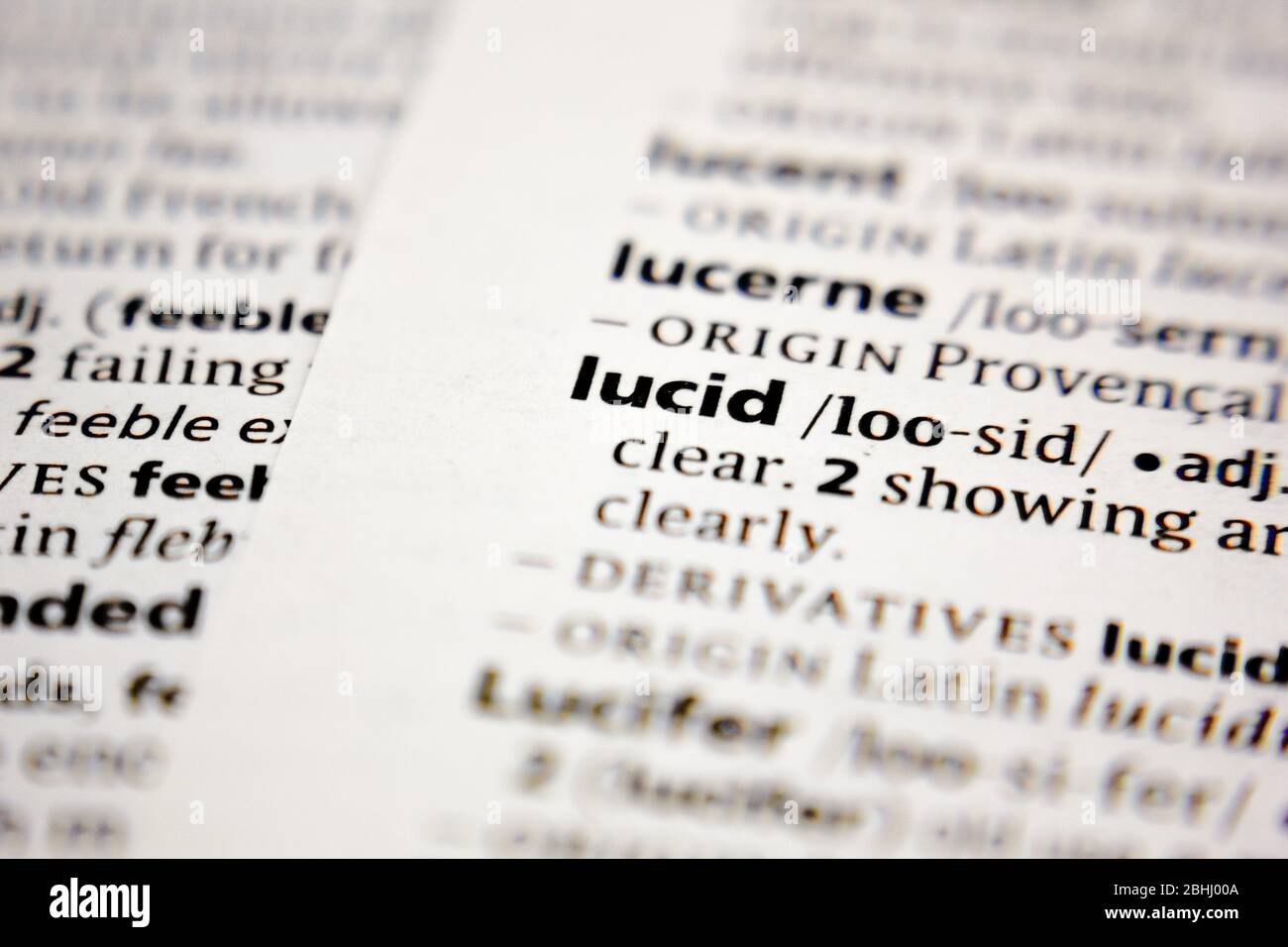 Lucid definition hi-res stock photography and images - Alamy