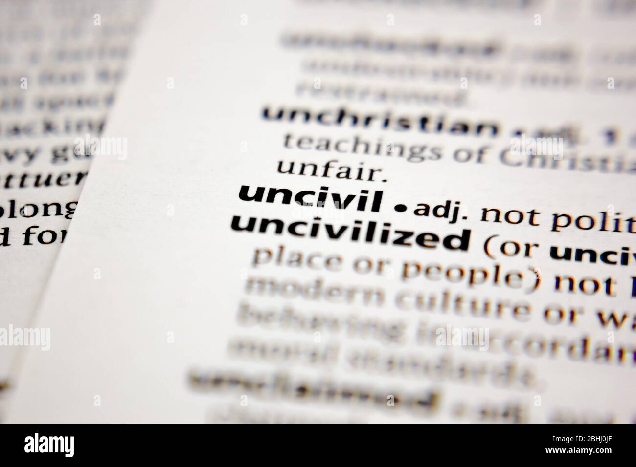 Uncivil hi-res stock photography and images - Alamy