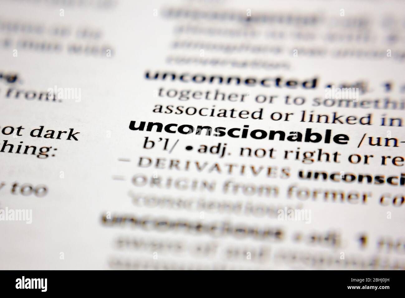 Unconscionable hi-res stock photography and images - Alamy