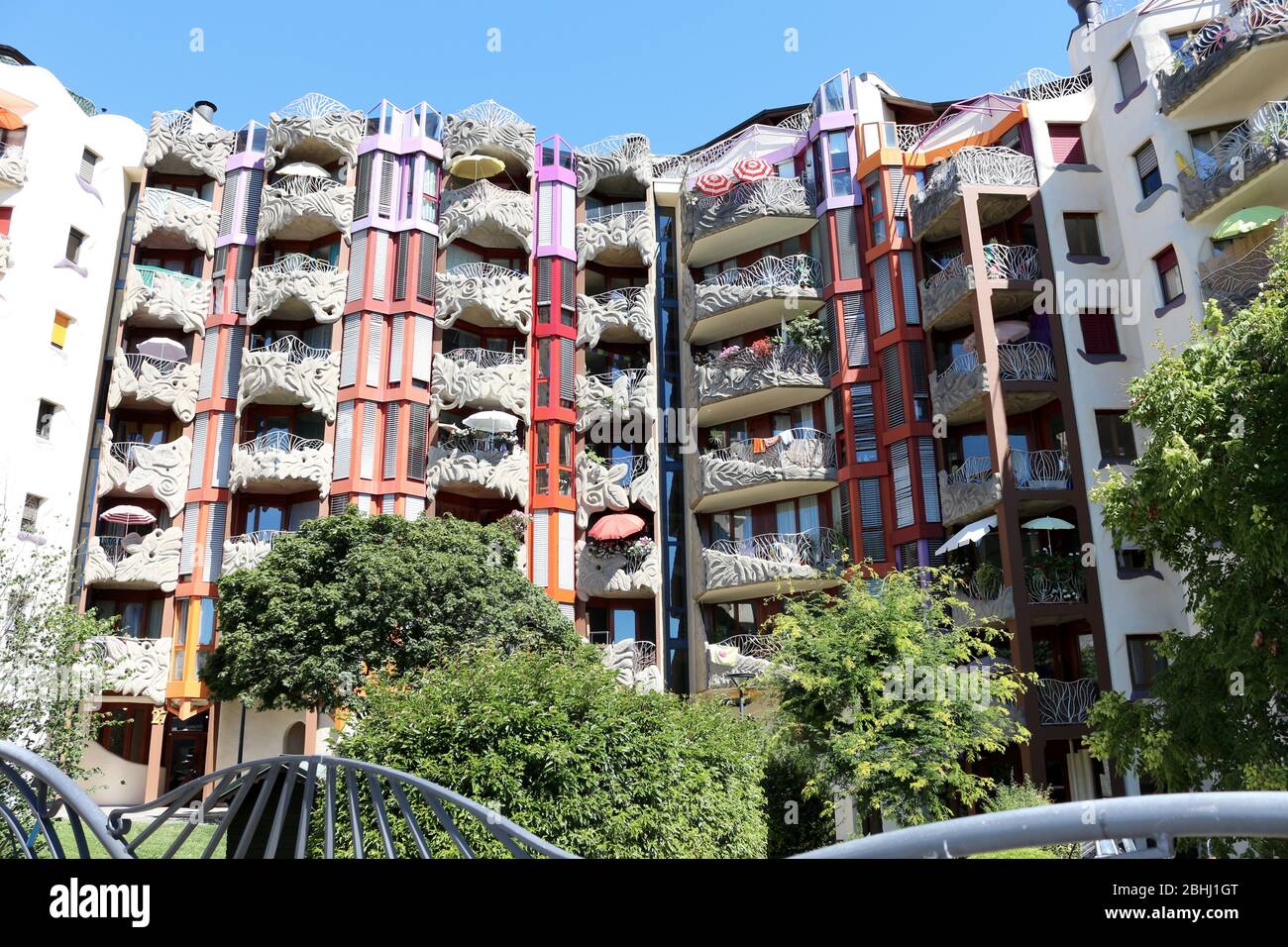 Schtroumph Buildings, Geneva, Switzerland Stock Photo - Alamy