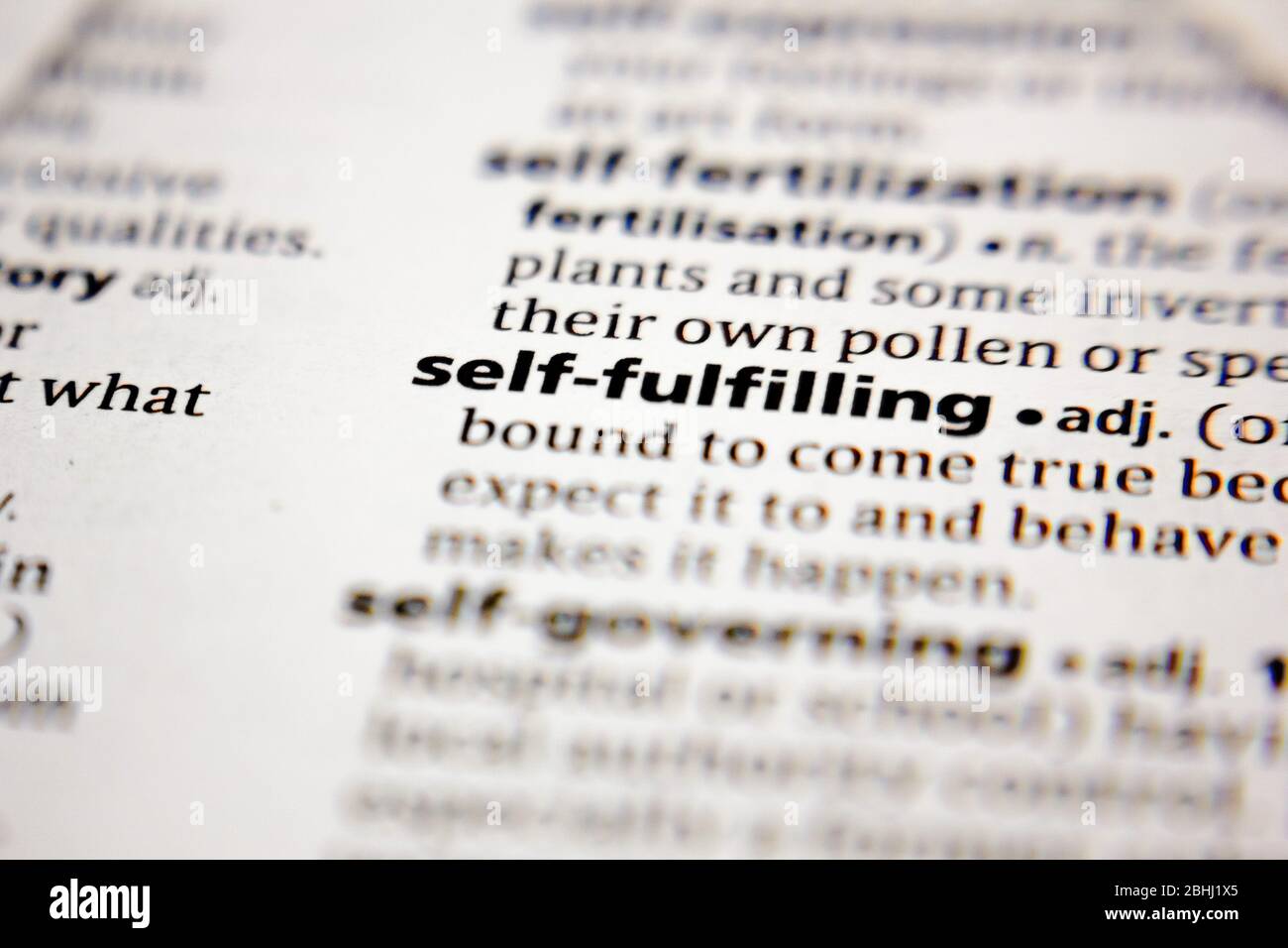 Self fulfilling hi-res stock photography and images - Alamy