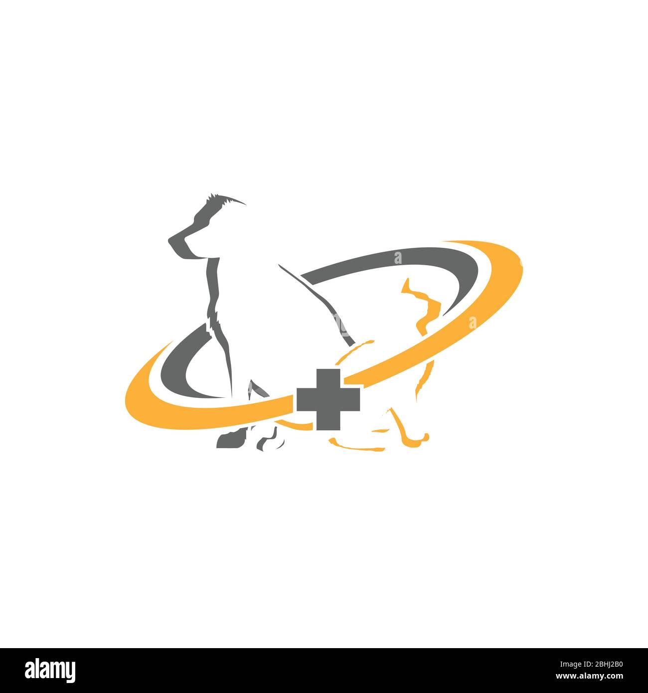 Vector logo for veterinary clinic.logo for a pet shop. Silhouette of ...