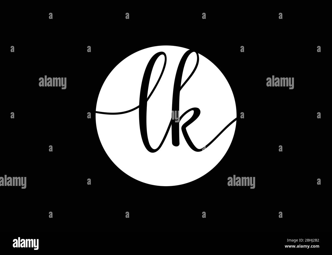 Initial Monogram Letter L K Logo Design Vector Template. LK Letter Logo ...