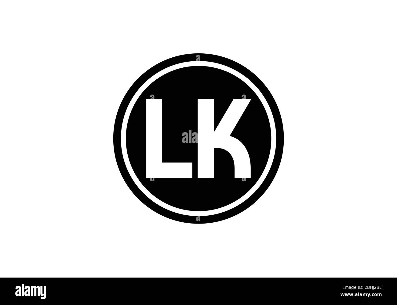 Initial Monogram Letter L K Logo Design Vector Template. LK Letter Logo ...