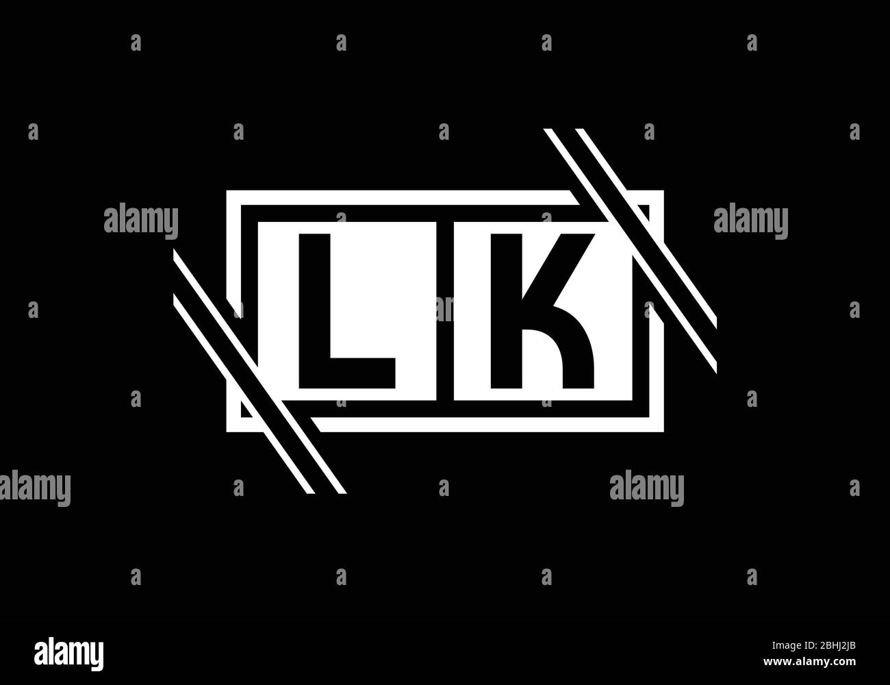 Initial Monogram Letter L K Logo Design Vector Template. LK Letter Logo ...