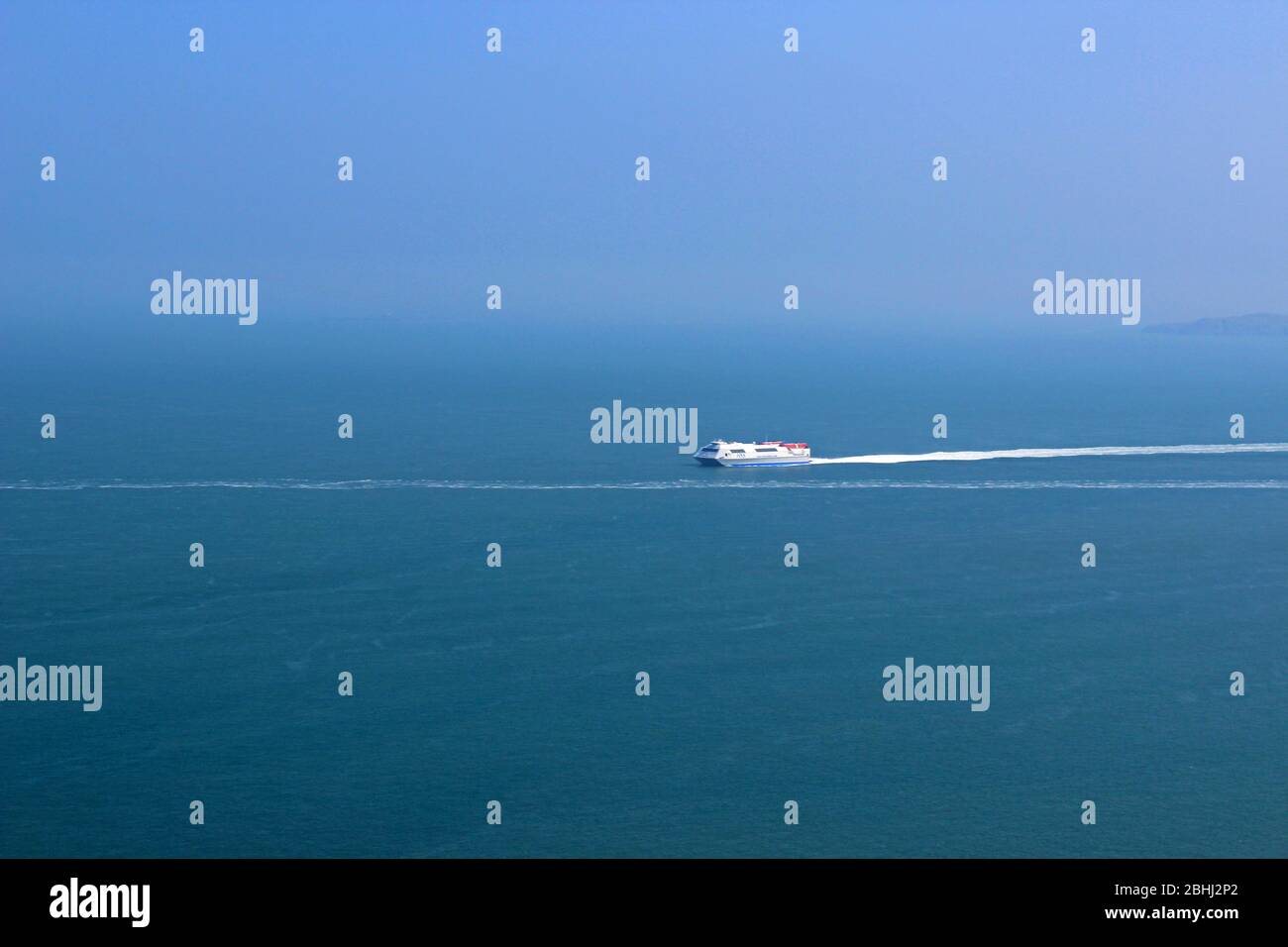Stena line ferry travelling between Holyhead and Dublin Stock Photo - Alamy