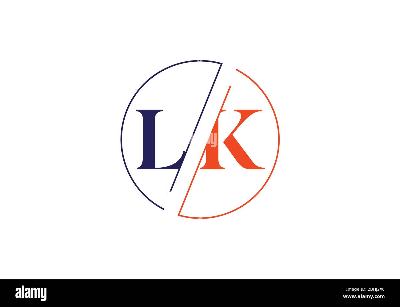 Initial Monogram Letter L K Logo Design Vector Template. LK Letter Logo ...