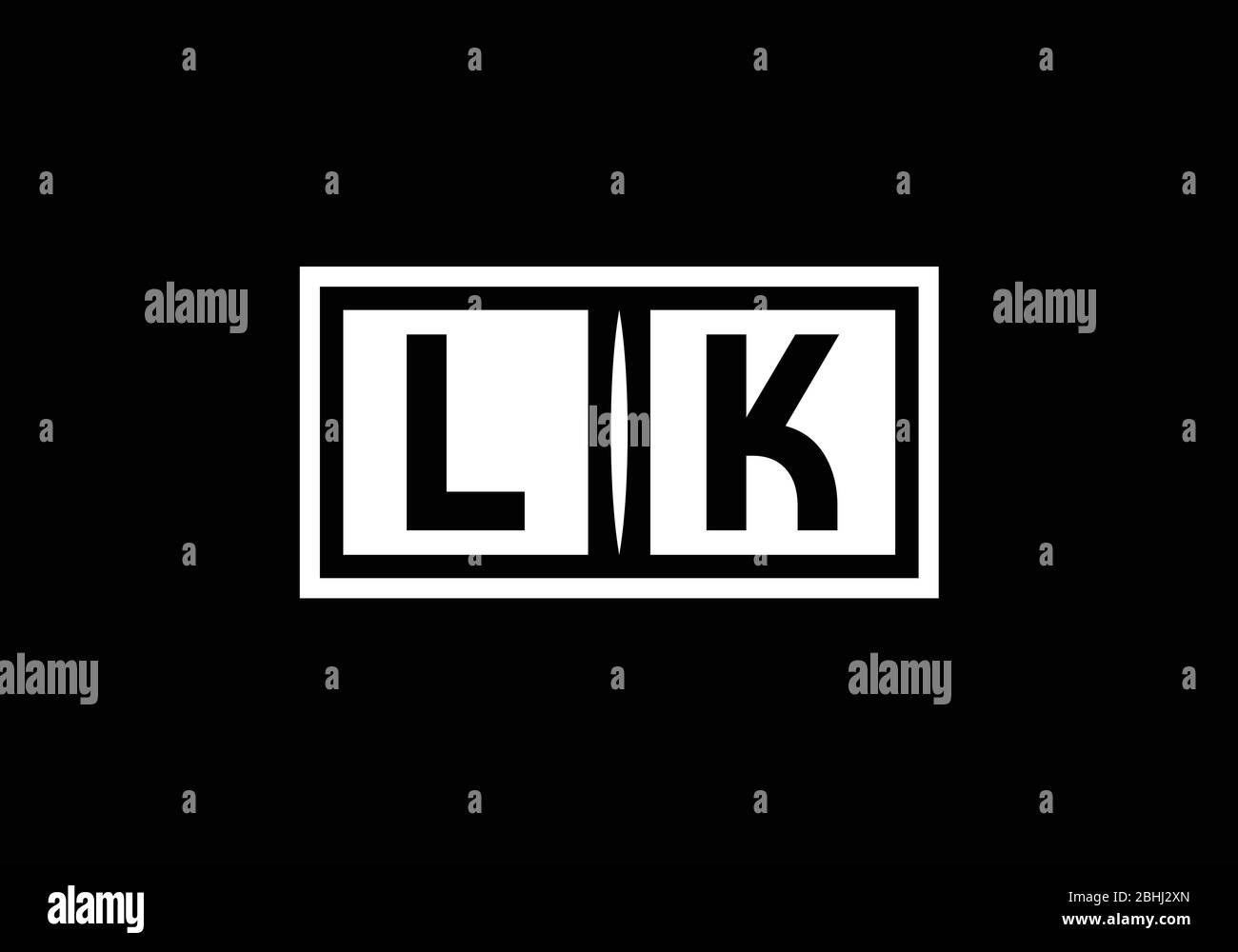Initial Monogram Letter L K Logo Design Vector Template. LK Letter Logo ...