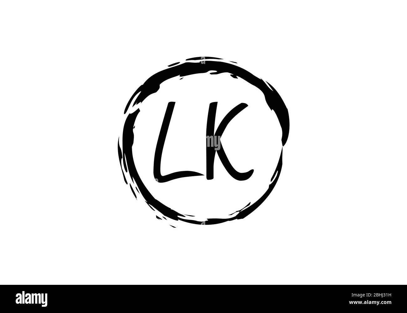 Initial Monogram Letter L K Logo Design Vector Template. LK Letter Logo ...
