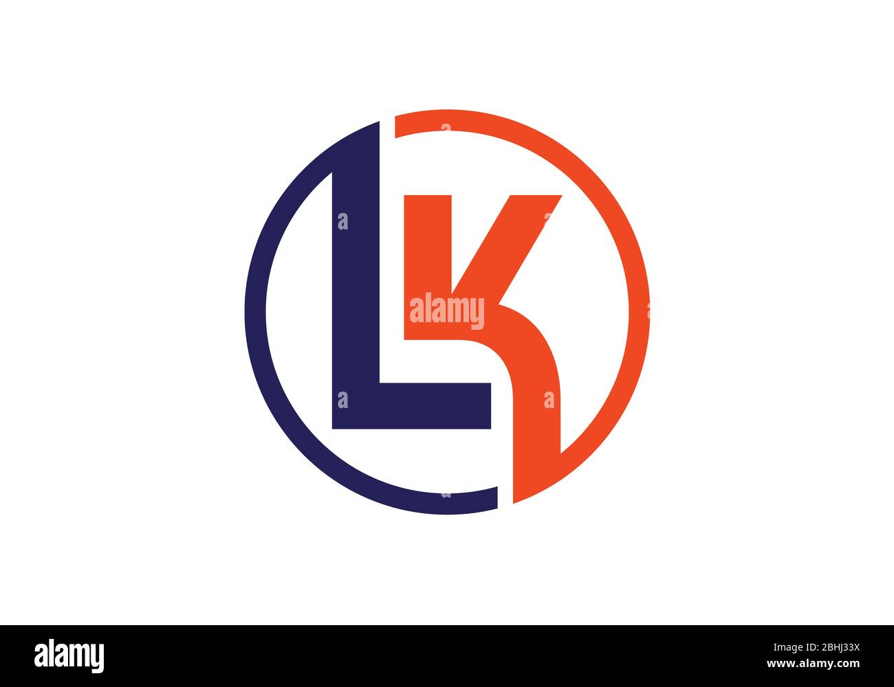 Initial Monogram Letter L K Logo Design Vector Template Lk Letter Logo