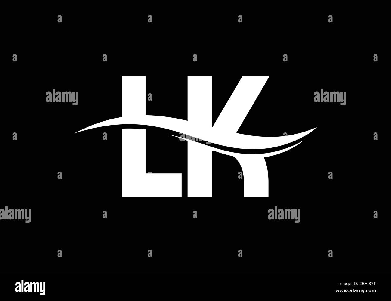 Initial Monogram Letter L K Logo Design Vector Template. LK Letter Logo ...
