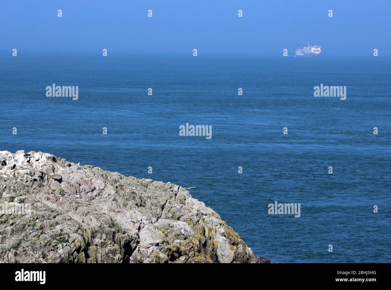 Stena line ferry travelling between Holyhead and Dublin Stock Photo - Alamy