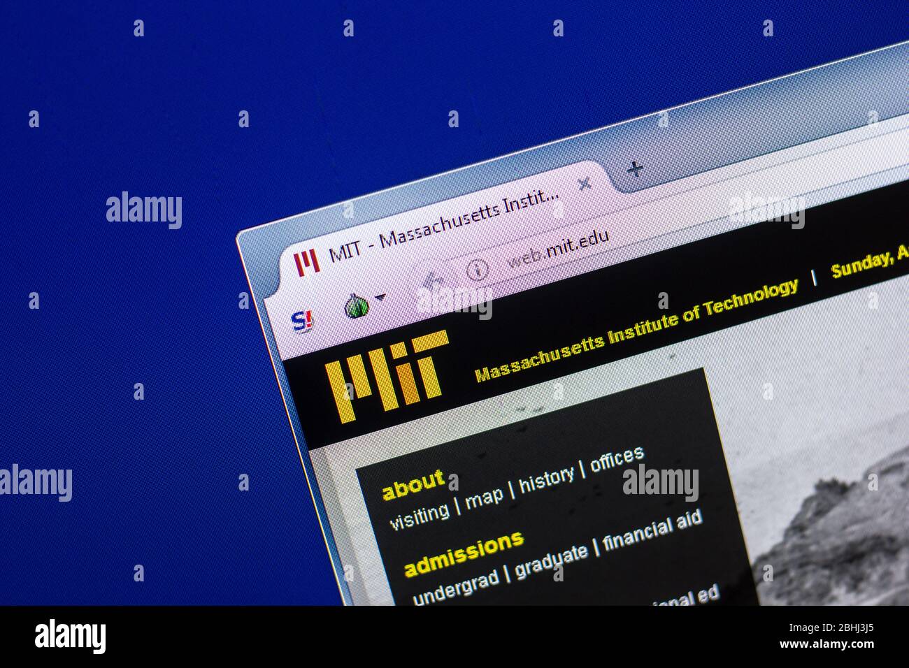 Massachusetts institute technology mit logo hi-res stock photography ...