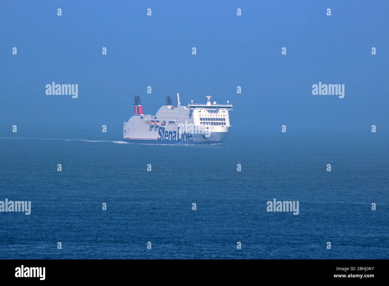Stena line ferry travelling between Holyhead and Dublin Stock Photo - Alamy