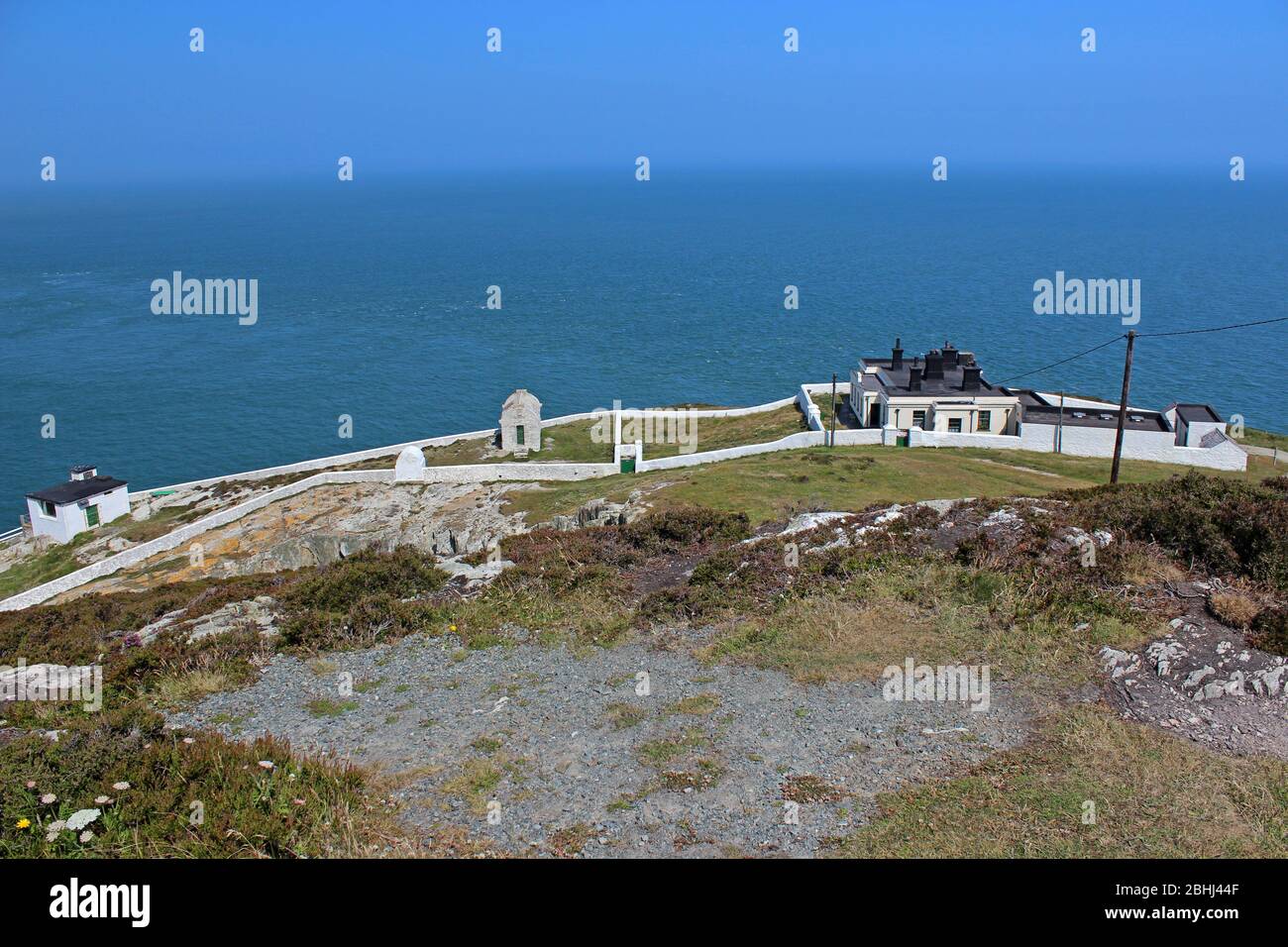 North Stack island and grounds of the redundant fog warning station and ...