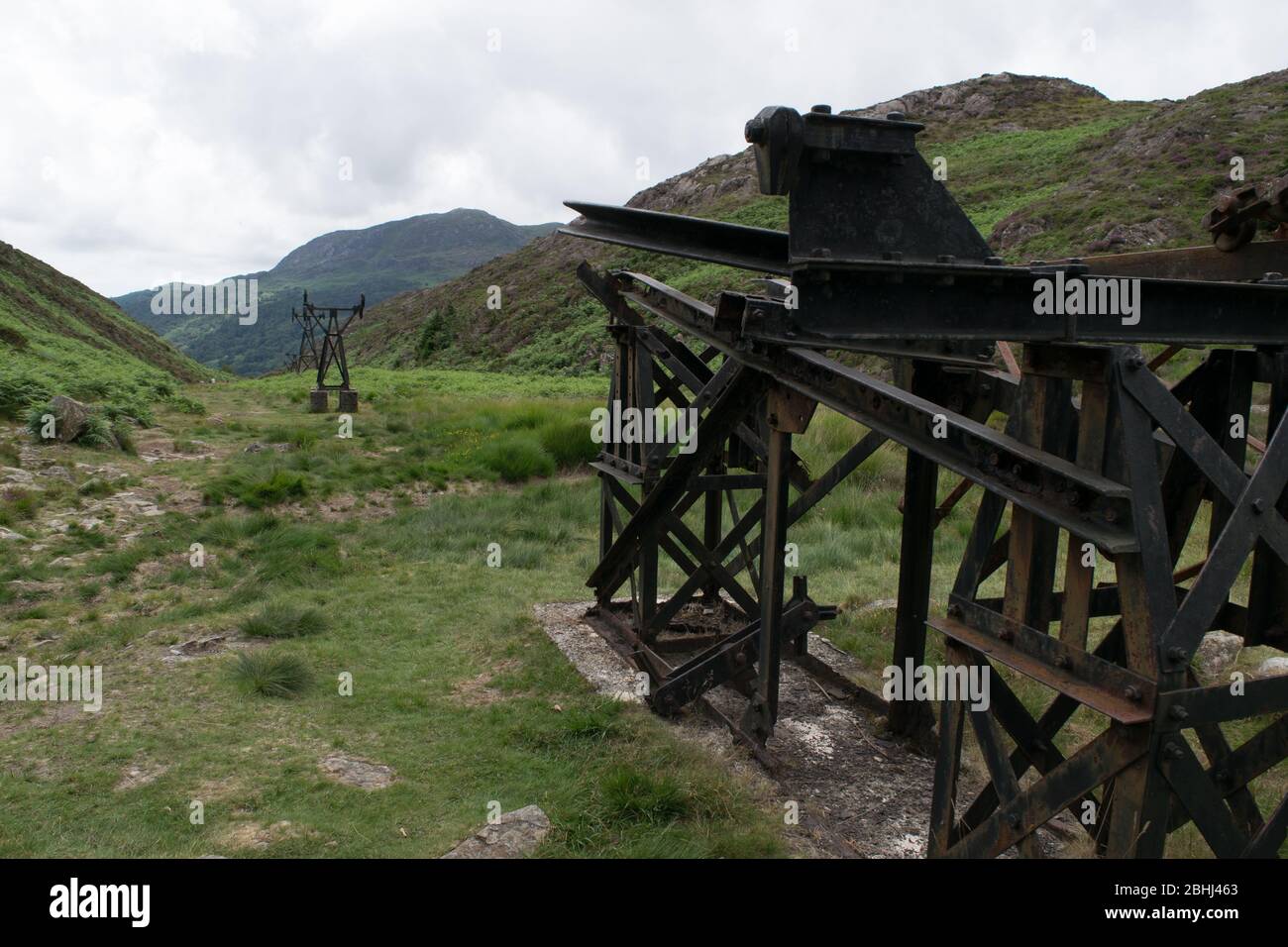 Disused mine workings North Wales Stock Photo - Alamy