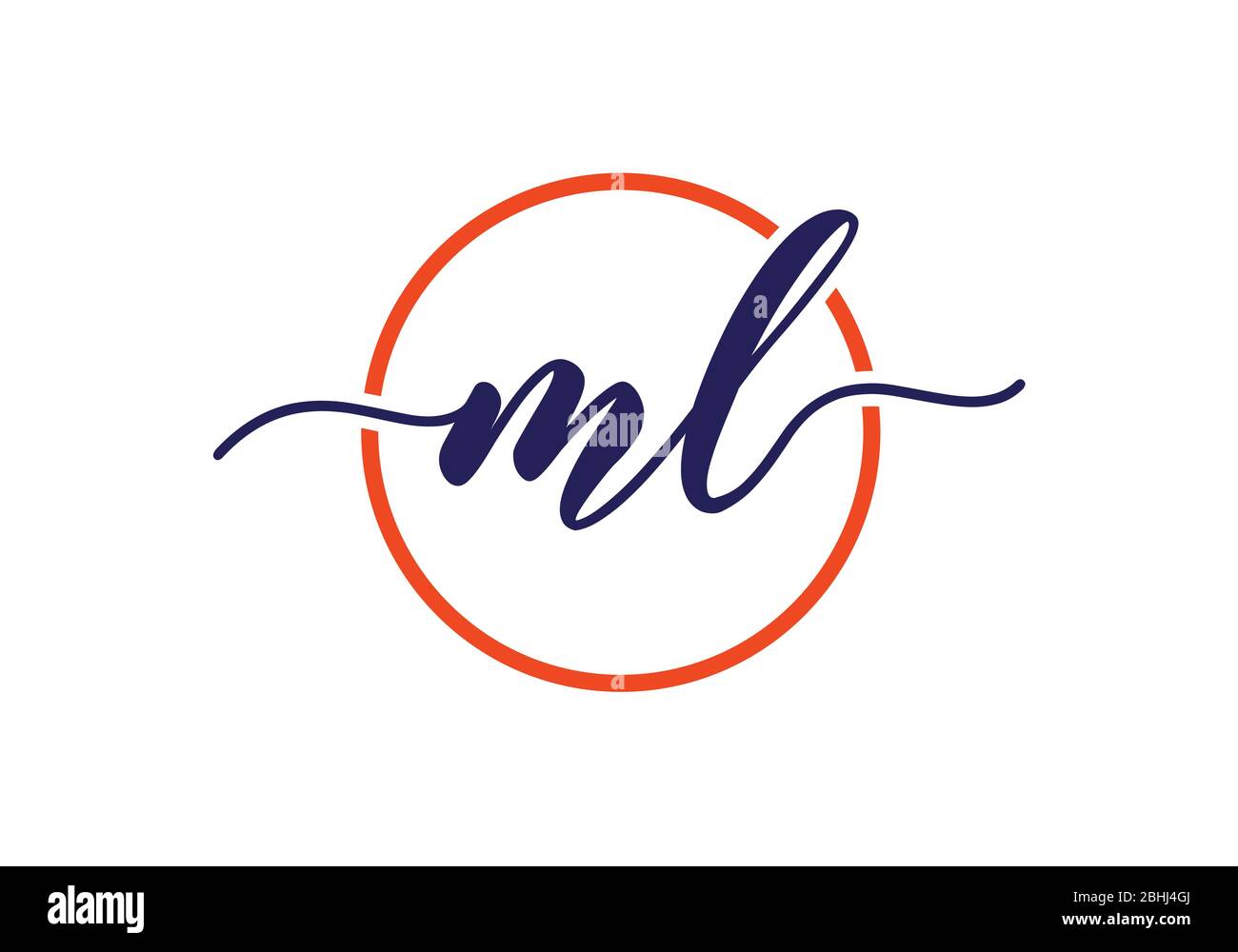 Initial Monogram Letter M L Logo Design Vector Template. ML Letter Logo ...
