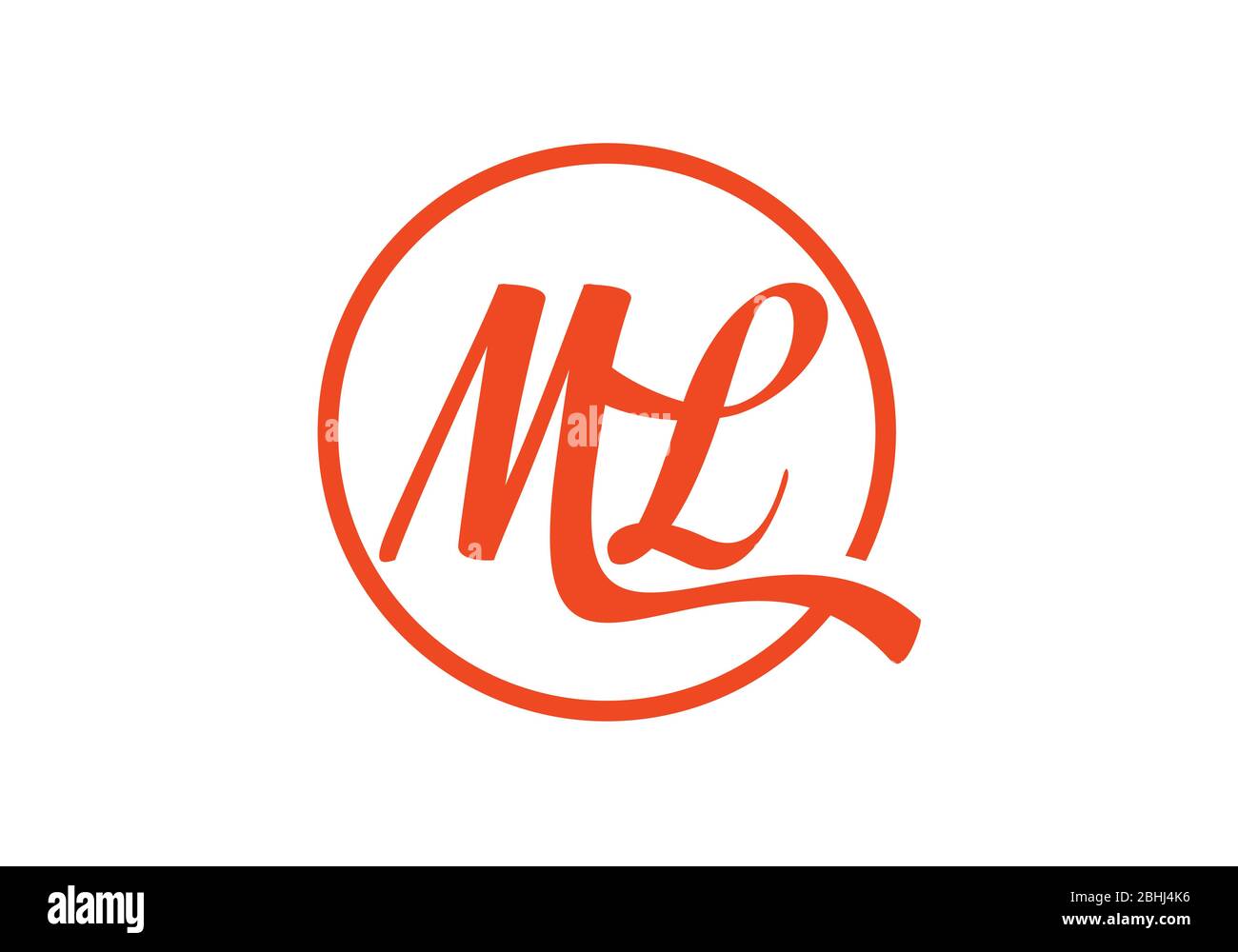 Initial Monogram Letter M L Logo Design Vector Template. ML Letter Logo ...