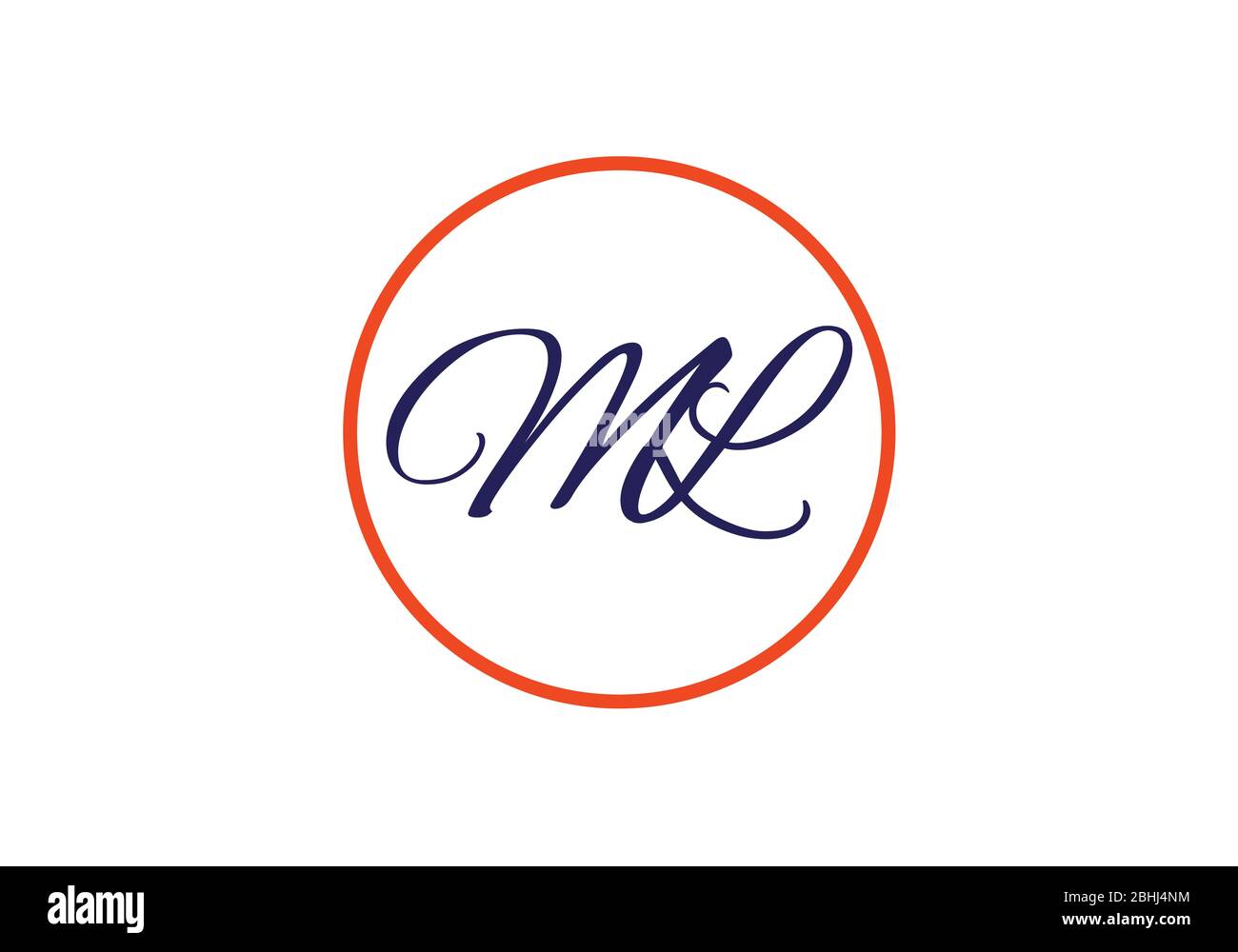 Initial Monogram Letter M L Logo Design Vector Template. ML Letter Logo ...