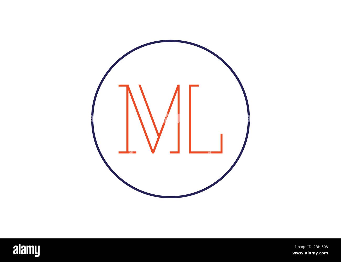 Initial Monogram Letter M L Logo Design Vector Template. ML Letter Logo ...