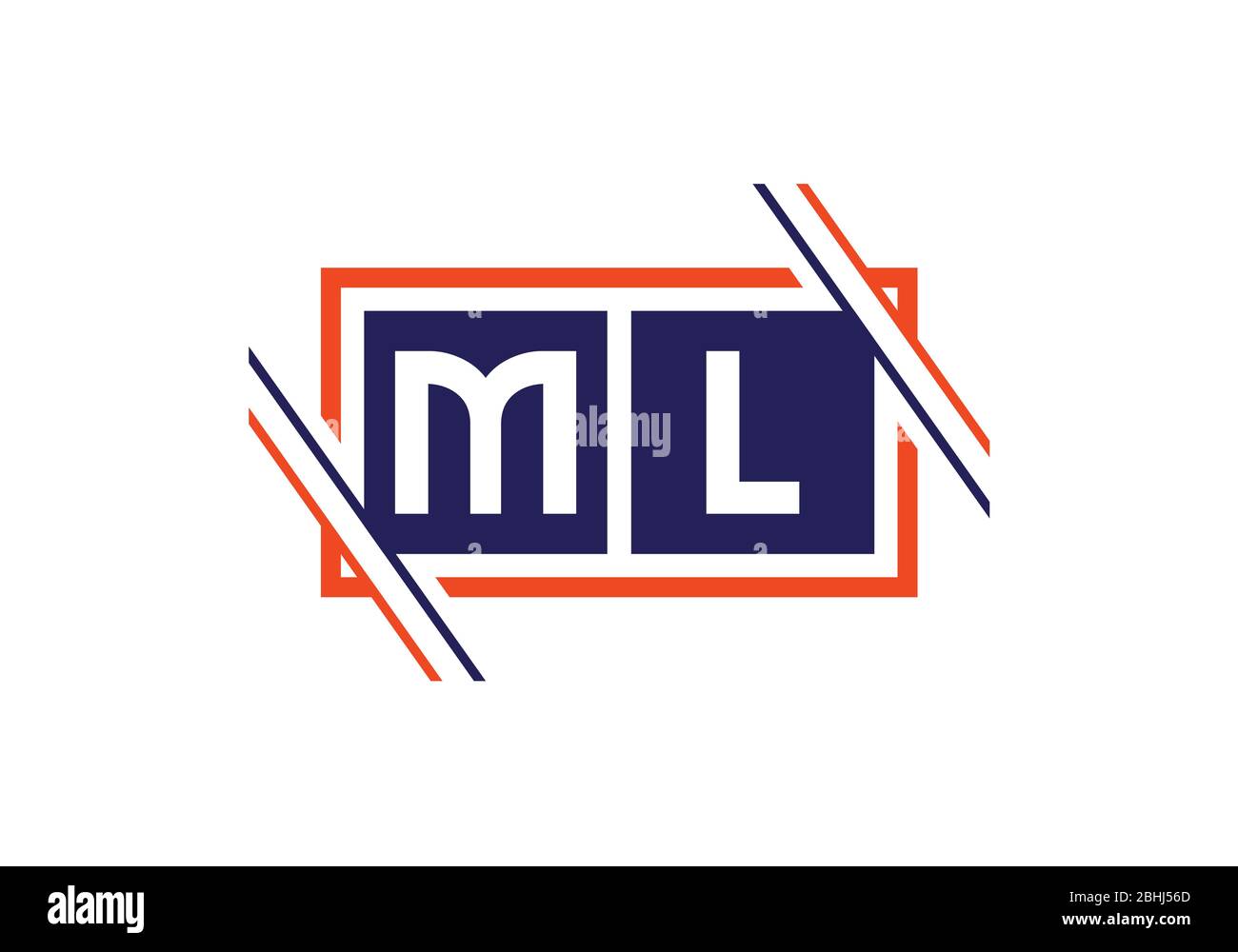 Initial Monogram Letter M L Logo Design Vector Template. ML Letter Logo ...