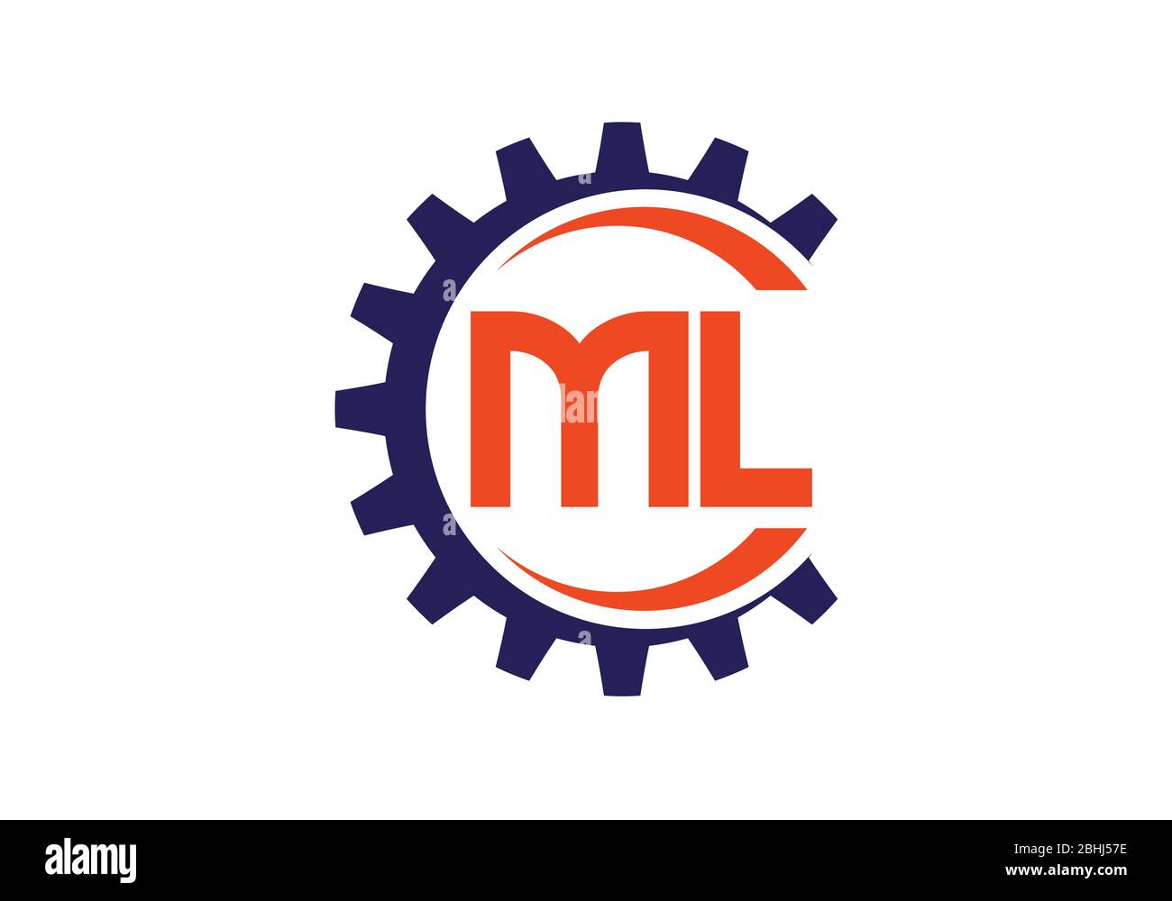Initial Monogram Letter M L Logo Design Vector Template. ML Letter Logo ...