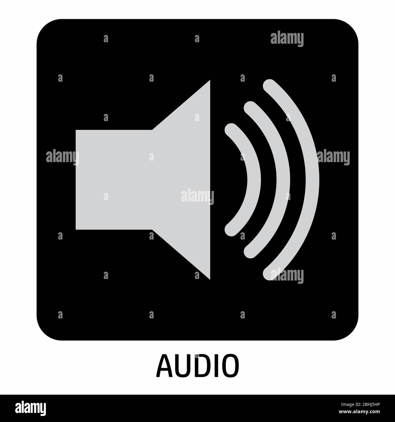 Audio icon illustration Stock Vector Image & Art - Alamy