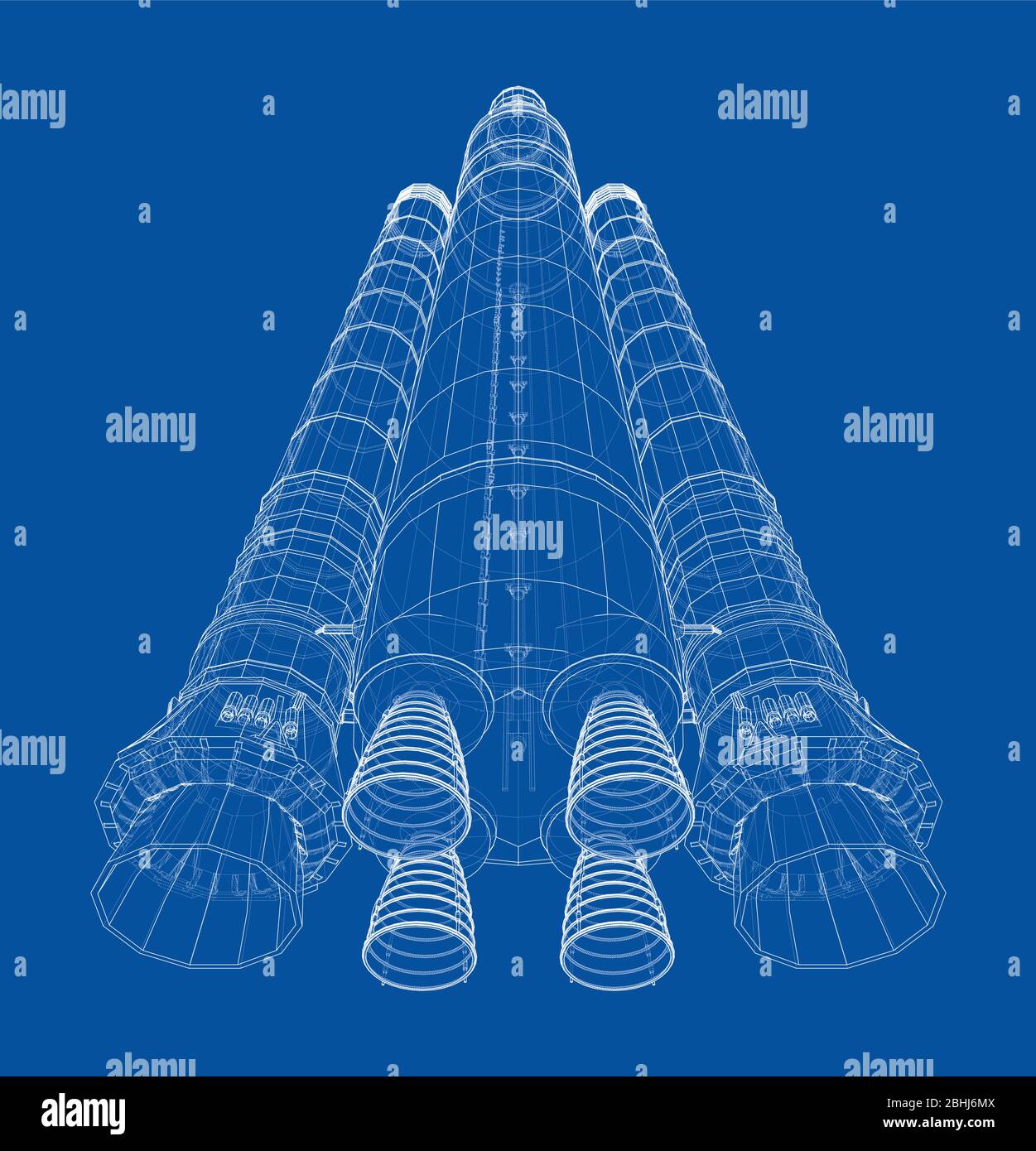Space rocket concept outline. Vector Stock Vector Image & Art - Alamy