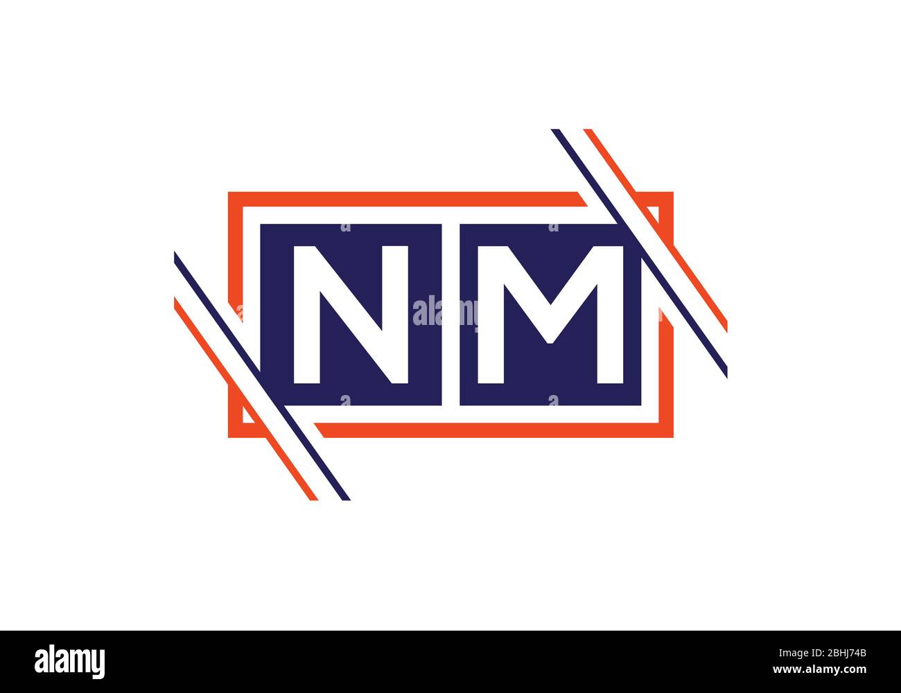 N m geometric letters Cut Out Stock Images & Pictures - Alamy