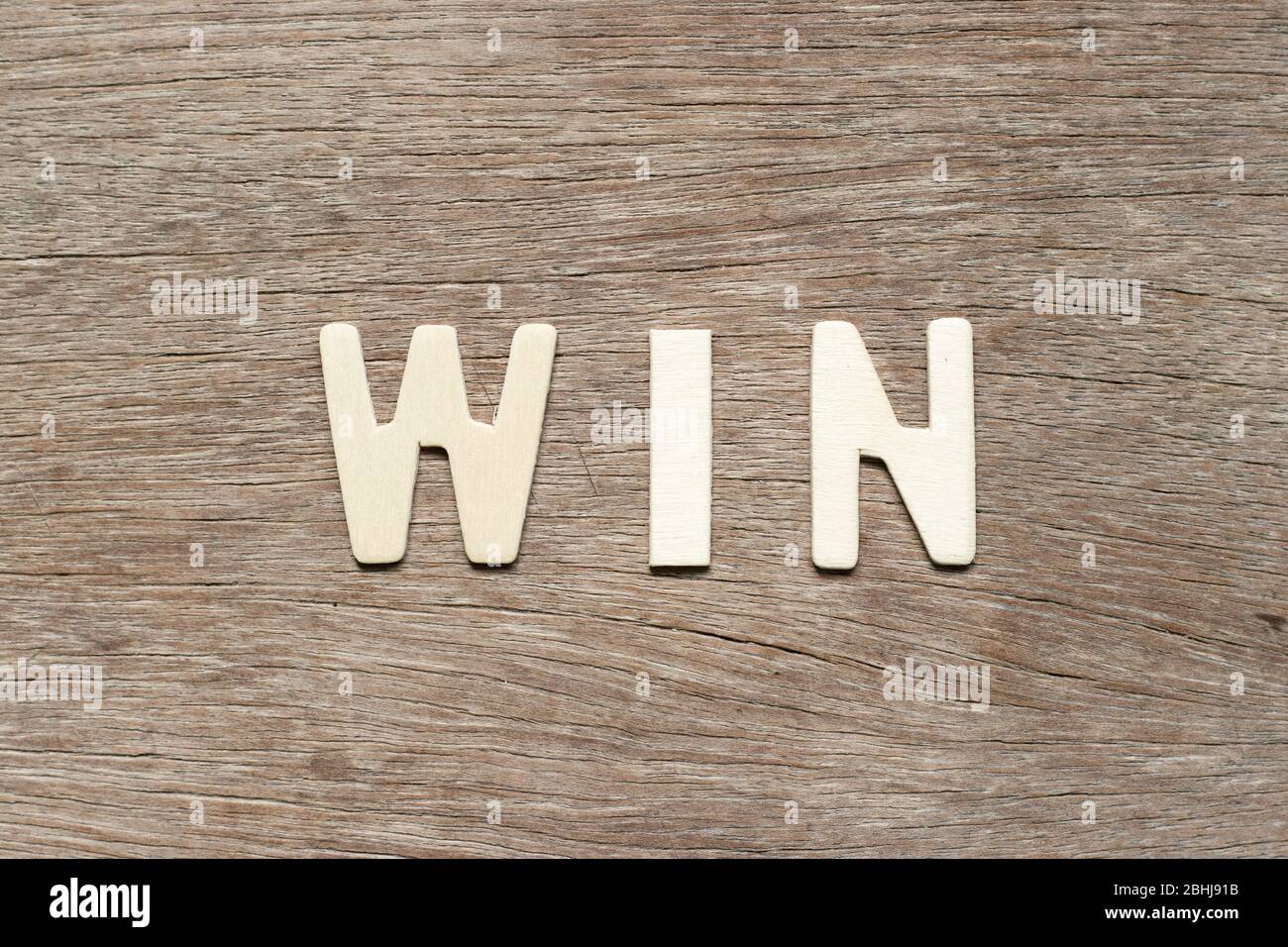 Win banner alphabet sign hi-res stock photography and images - Alamy