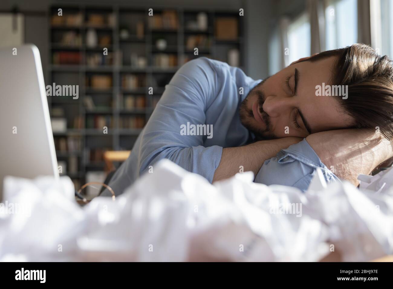 Lying on hand hi-res stock photography and images - Alamy