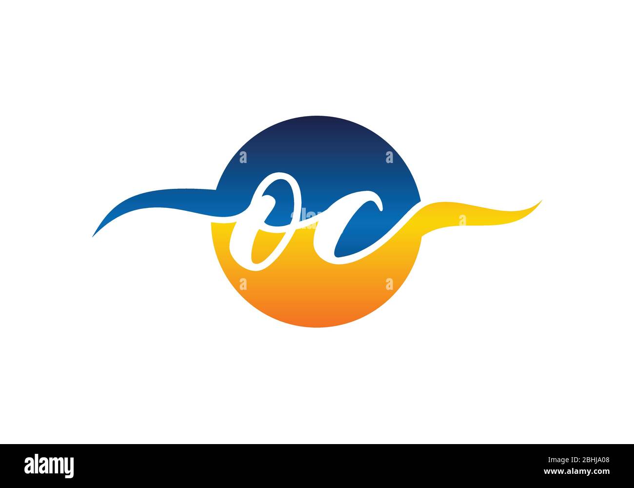 Initial Monogram Letter O C Logo Design Vector Template. OC Letter Logo ...