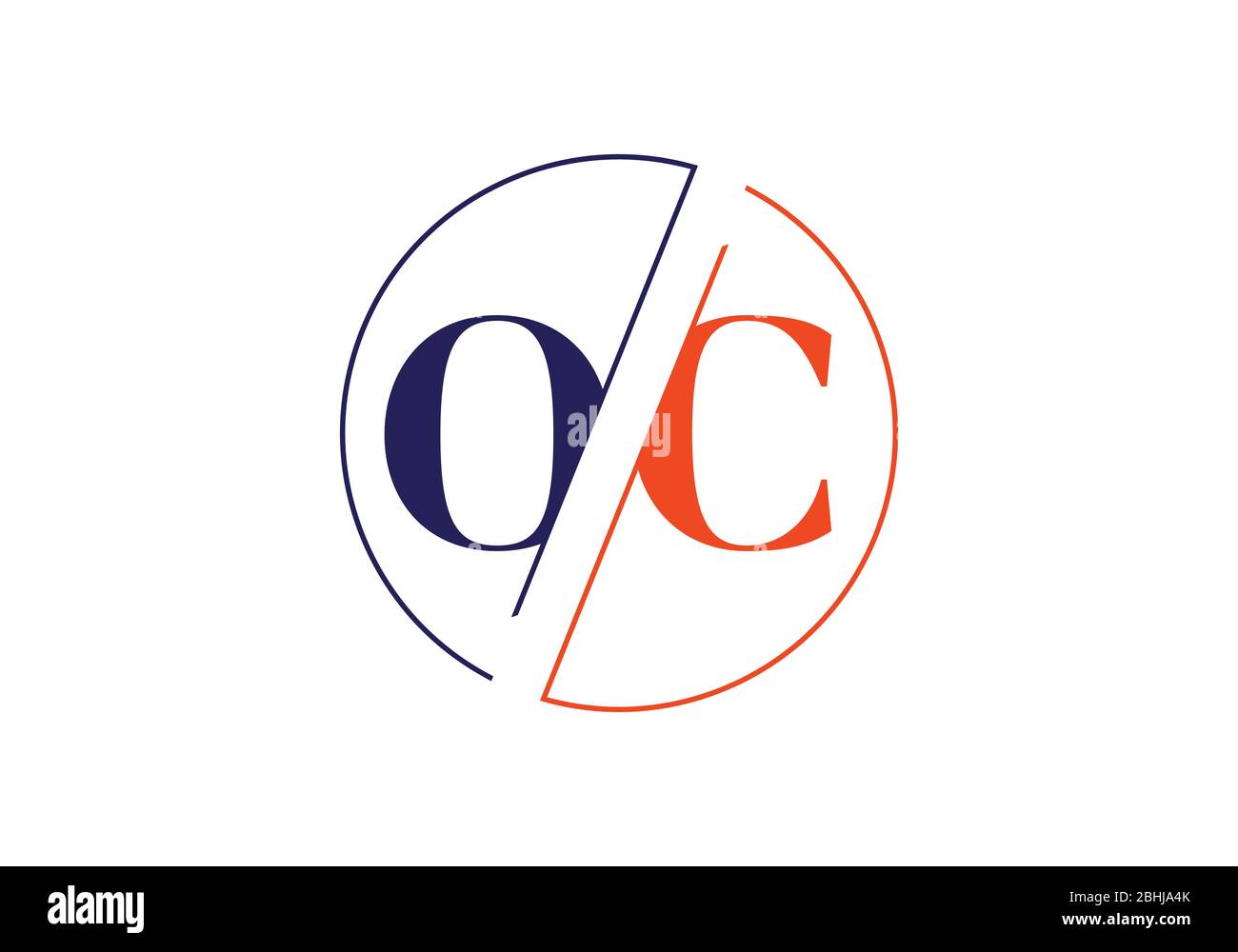 Initial Monogram Letter O C Logo Design Vector Template. OC Letter Logo ...