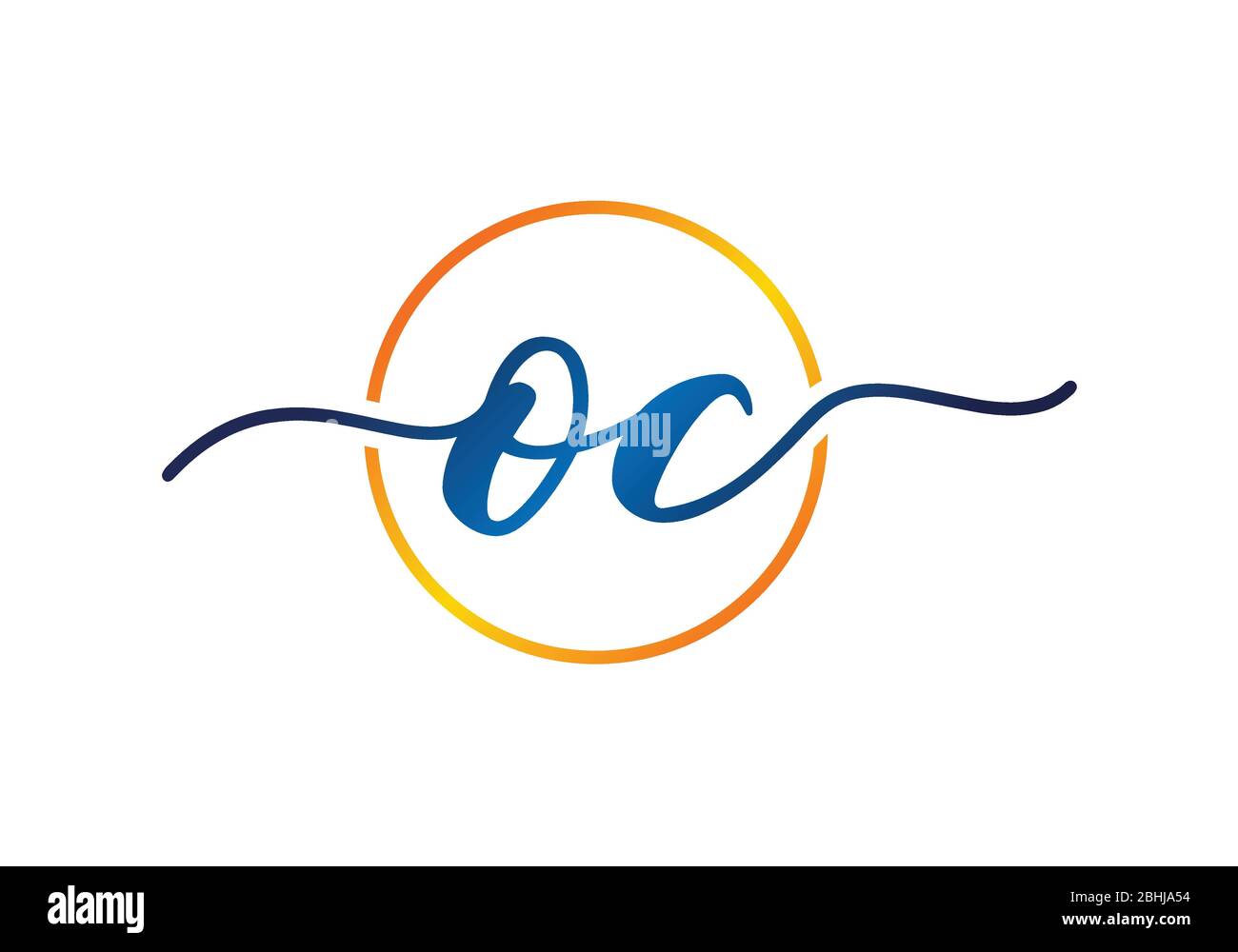 Initial Monogram Letter O C Logo Design Vector Template. OC Letter Logo ...