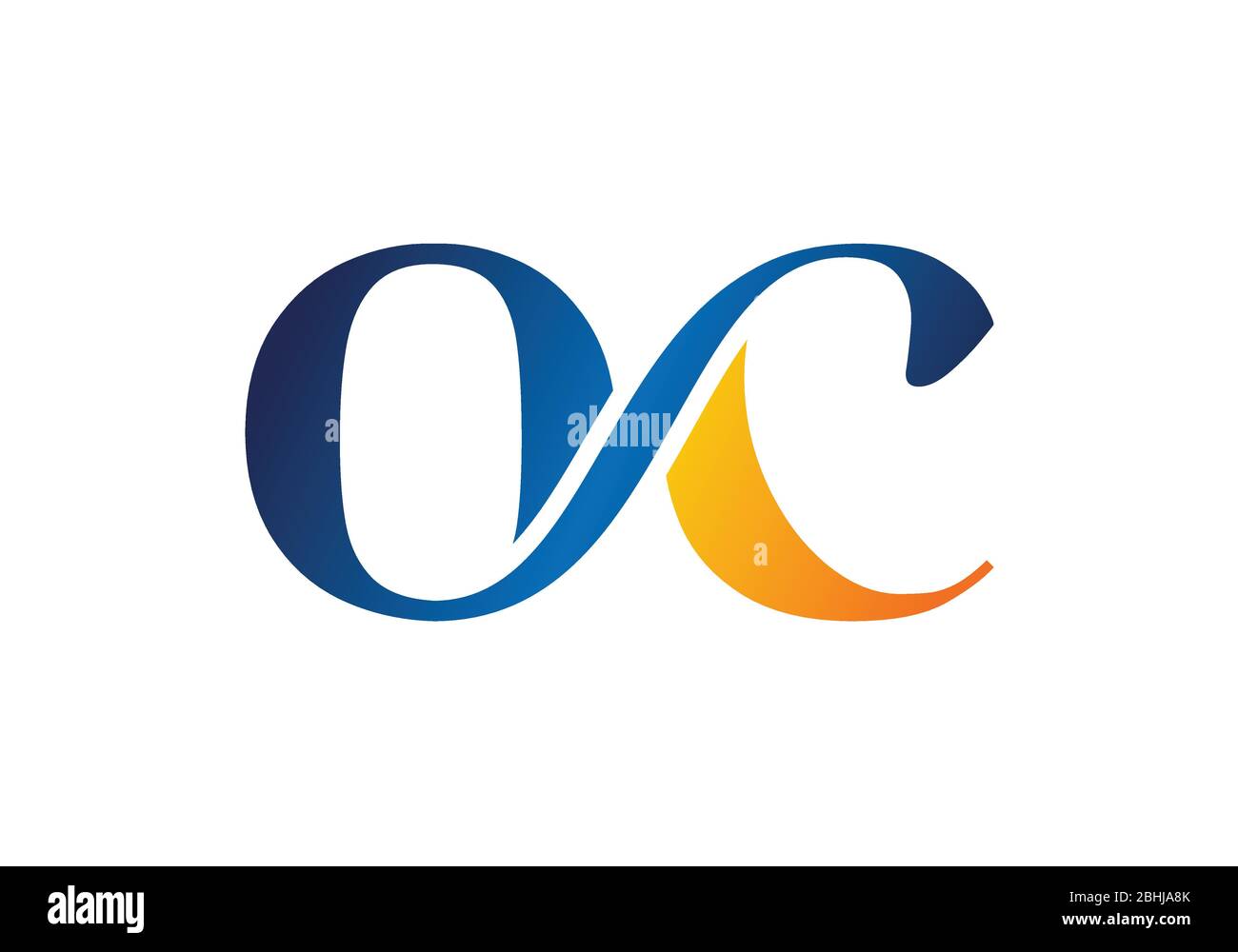 Initial Monogram Letter O C Logo Design Vector Template. OC Letter Logo ...
