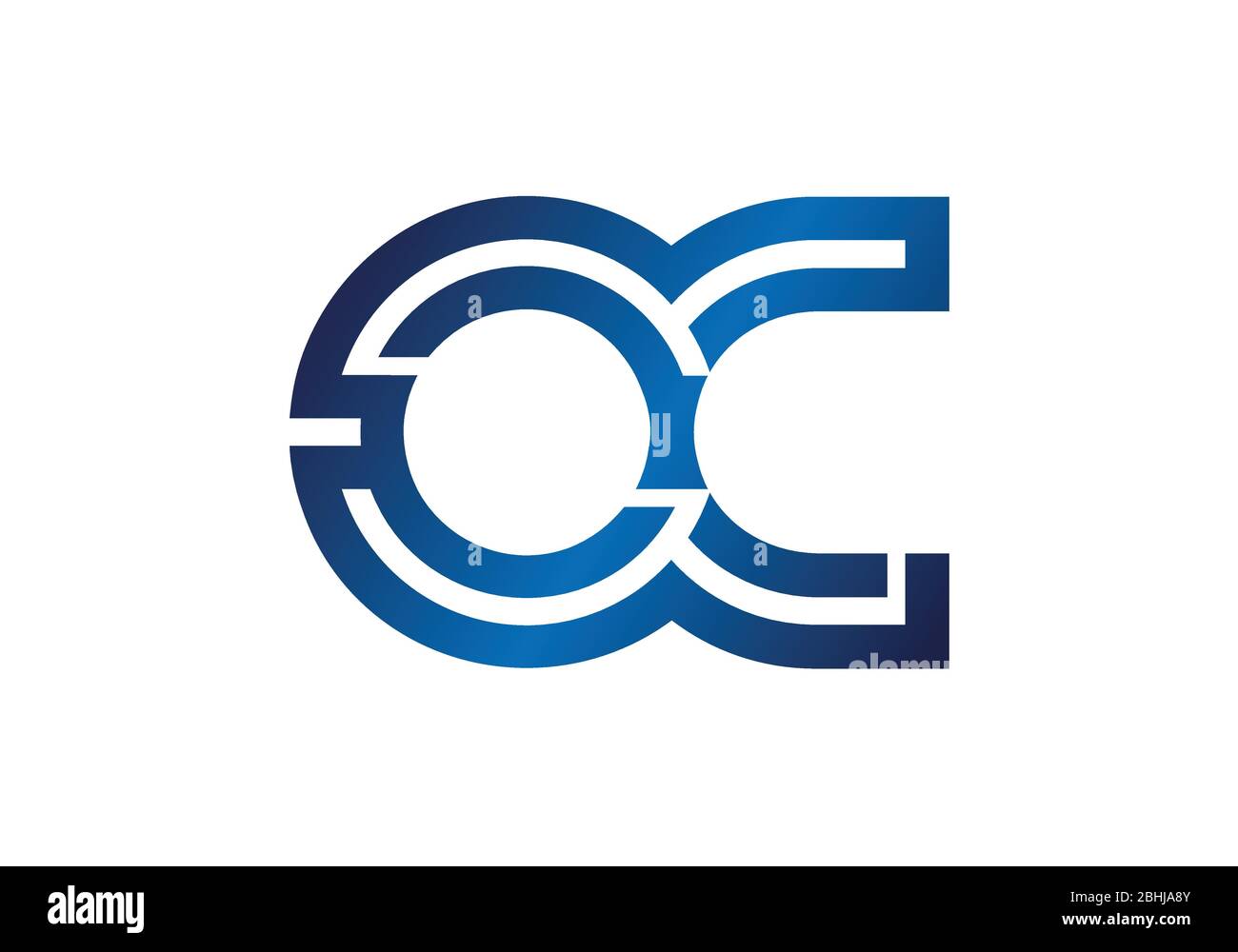 Initial Monogram Letter O C Logo Design Vector Template. OC Letter Logo ...