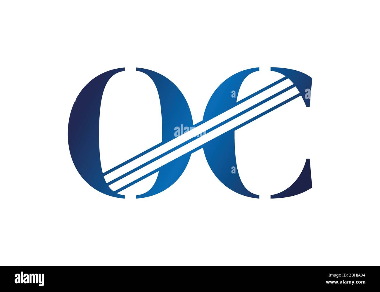 Initial Monogram Letter O C Logo Design Vector Template. OC Letter Logo ...