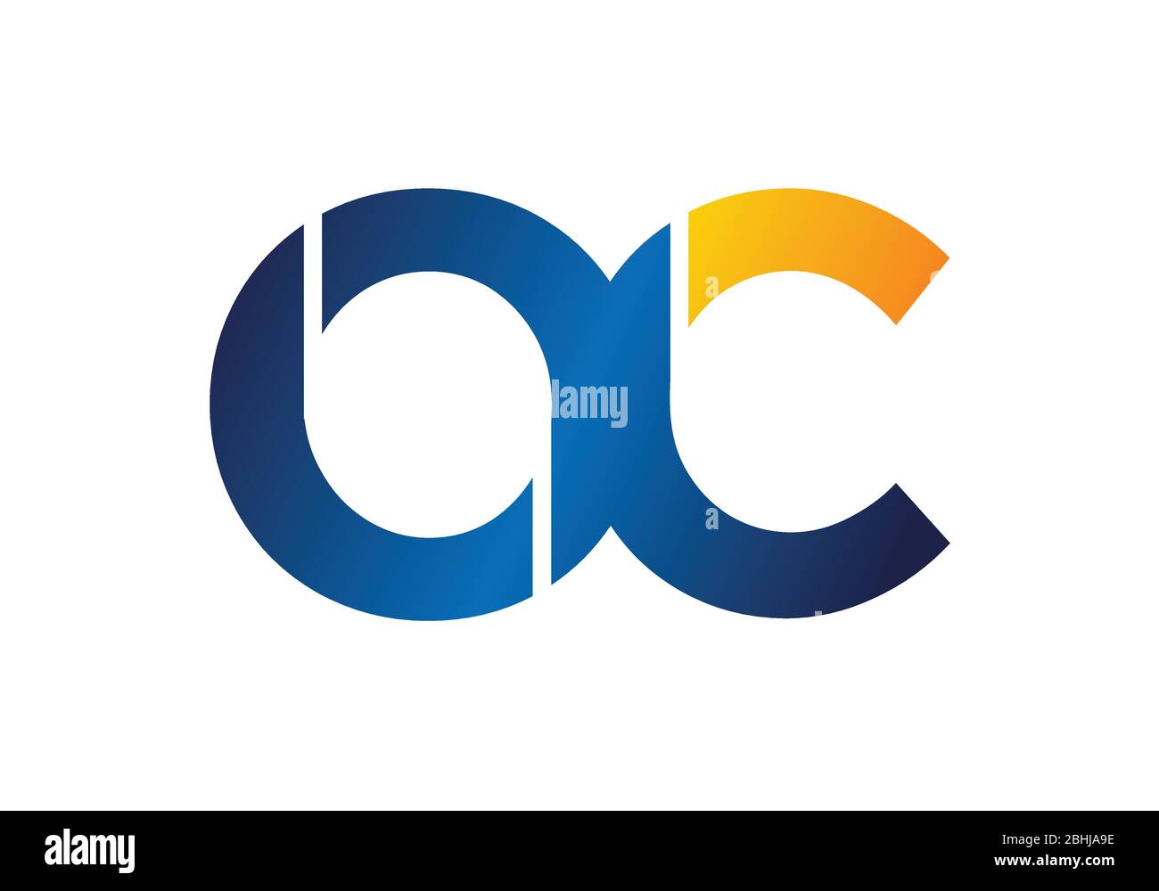 Initial Monogram Letter O C Logo Design Vector Template. OC Letter Logo ...