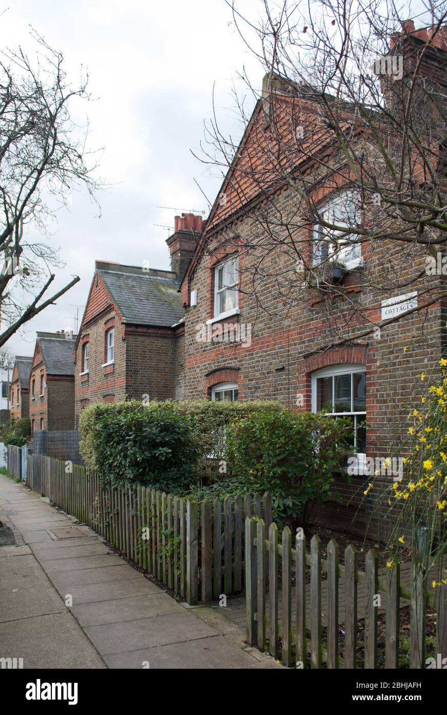 Railway Cottages, Sulgrave Road, Hammersmith, London W6 7RJ Stock Photo ...