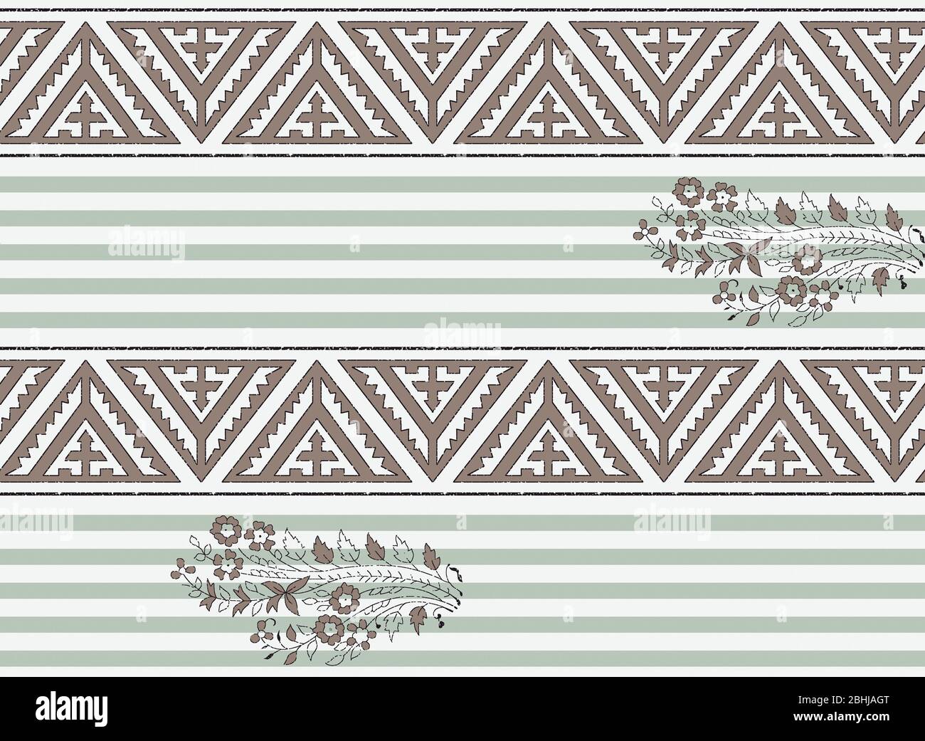 seamless geometric border with stripe background Stock Photo - Alamy