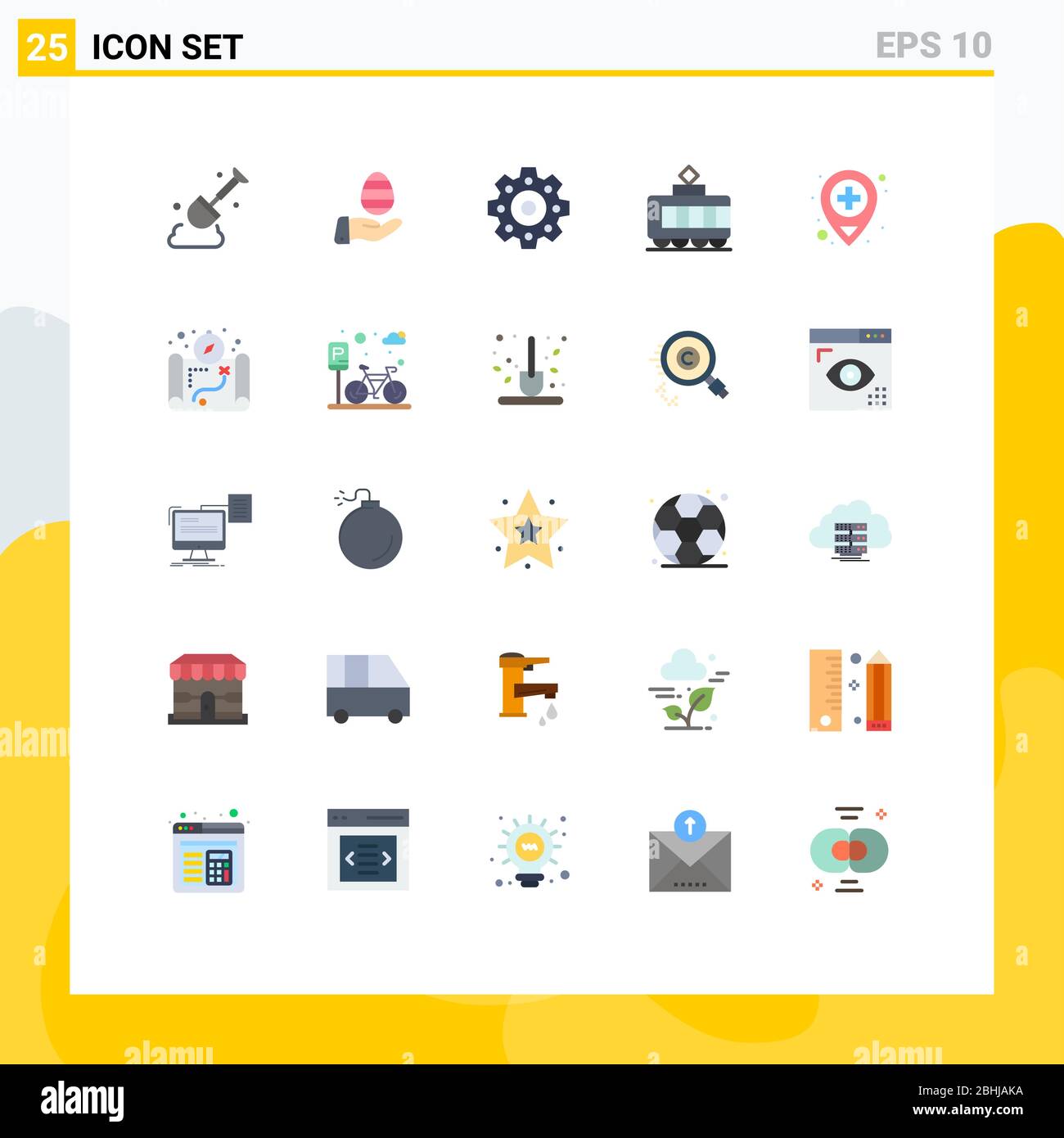 Map symbols hospital Stock Vector Images - Alamy