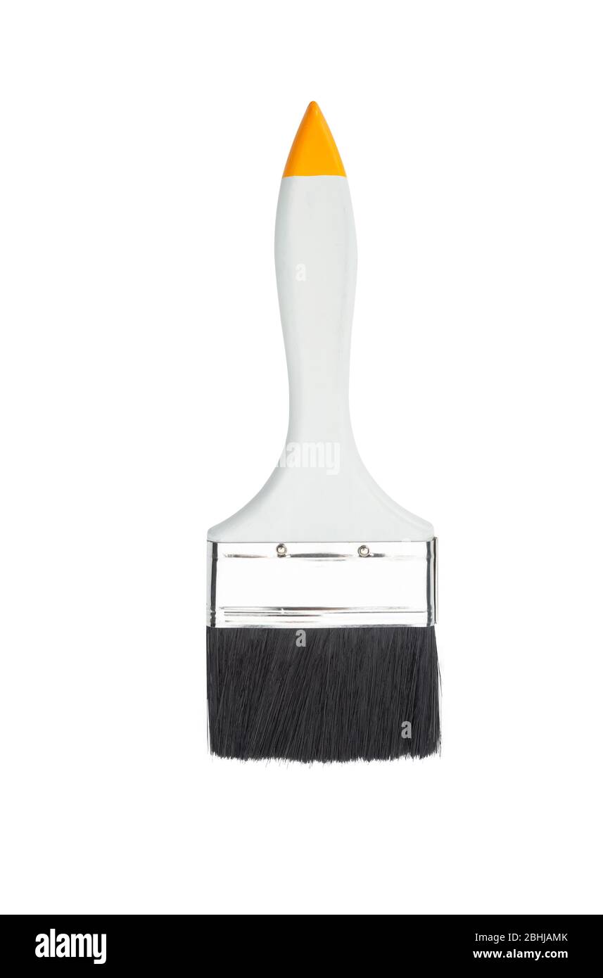 Paintbrush isolated on white background with clipping path Stock Photo ...