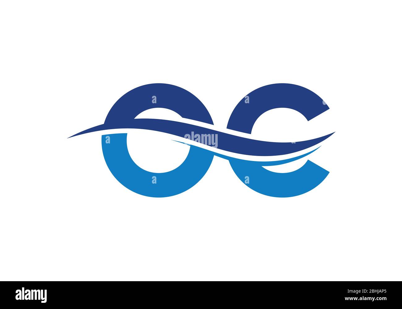 Initial Monogram Letter O C Logo Design Vector Template. OC Letter Logo ...