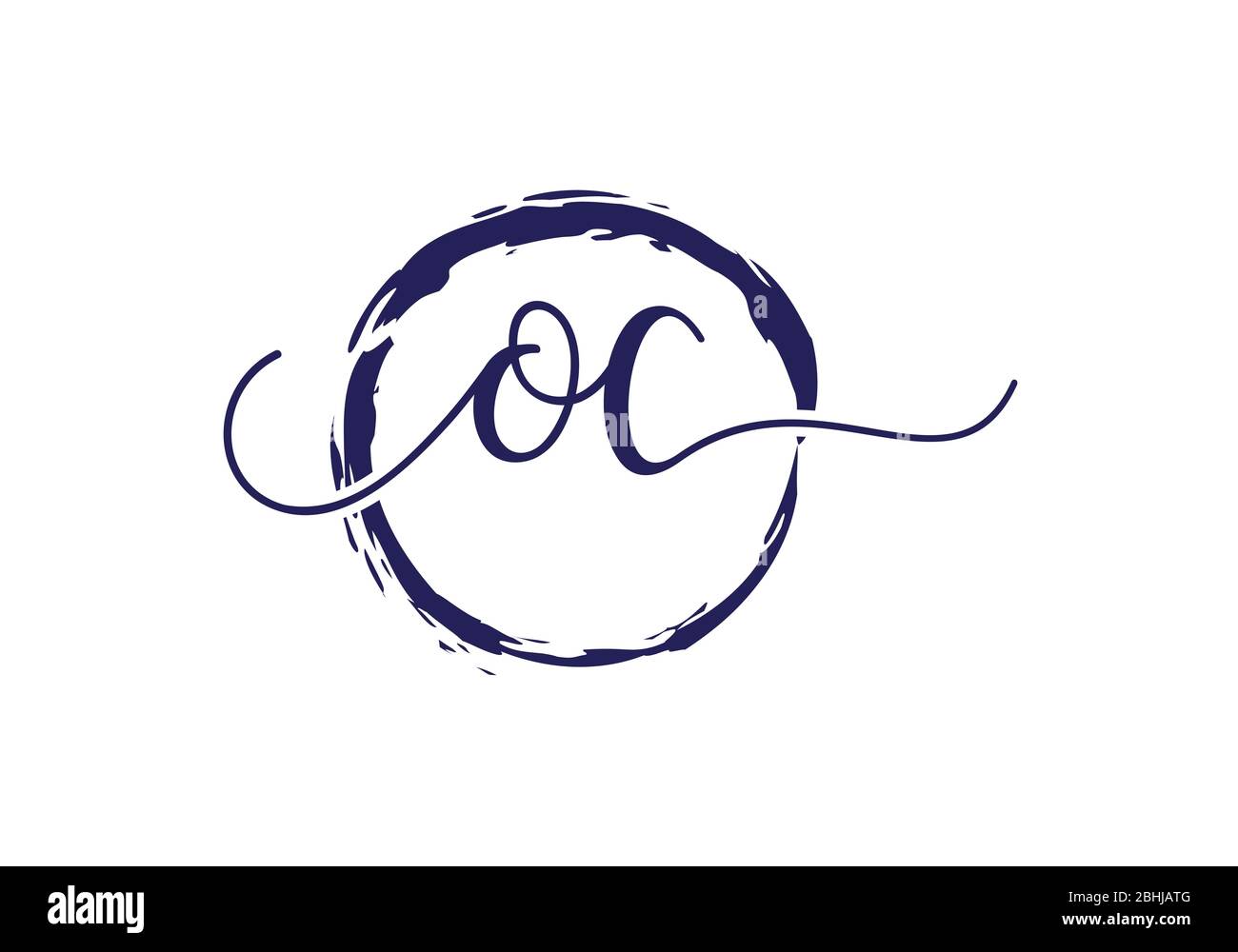 Initial Monogram Letter O C Logo Design Vector Template. OC Letter Logo ...