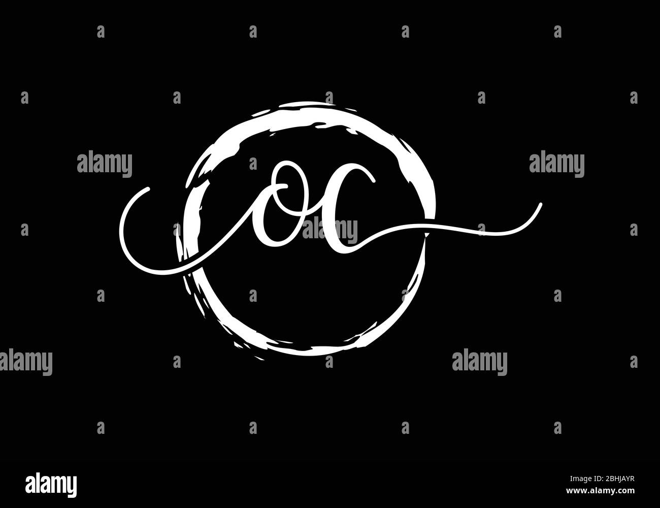 Initial Monogram Letter O C Logo Design Vector Template. OC Letter Logo ...