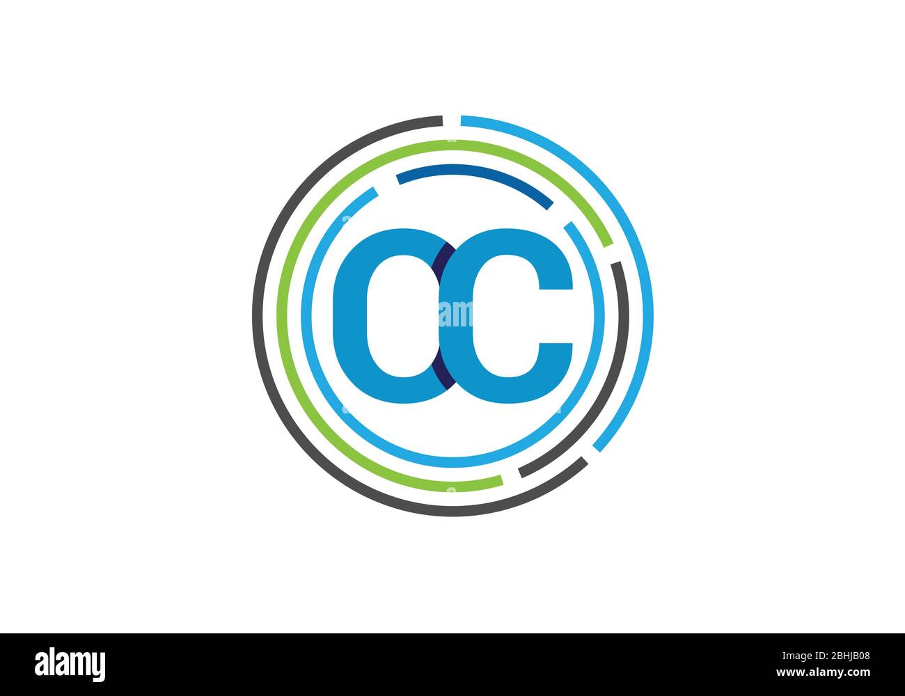 Initial Monogram Letter O C Logo Design Vector Template. OC Letter Logo ...
